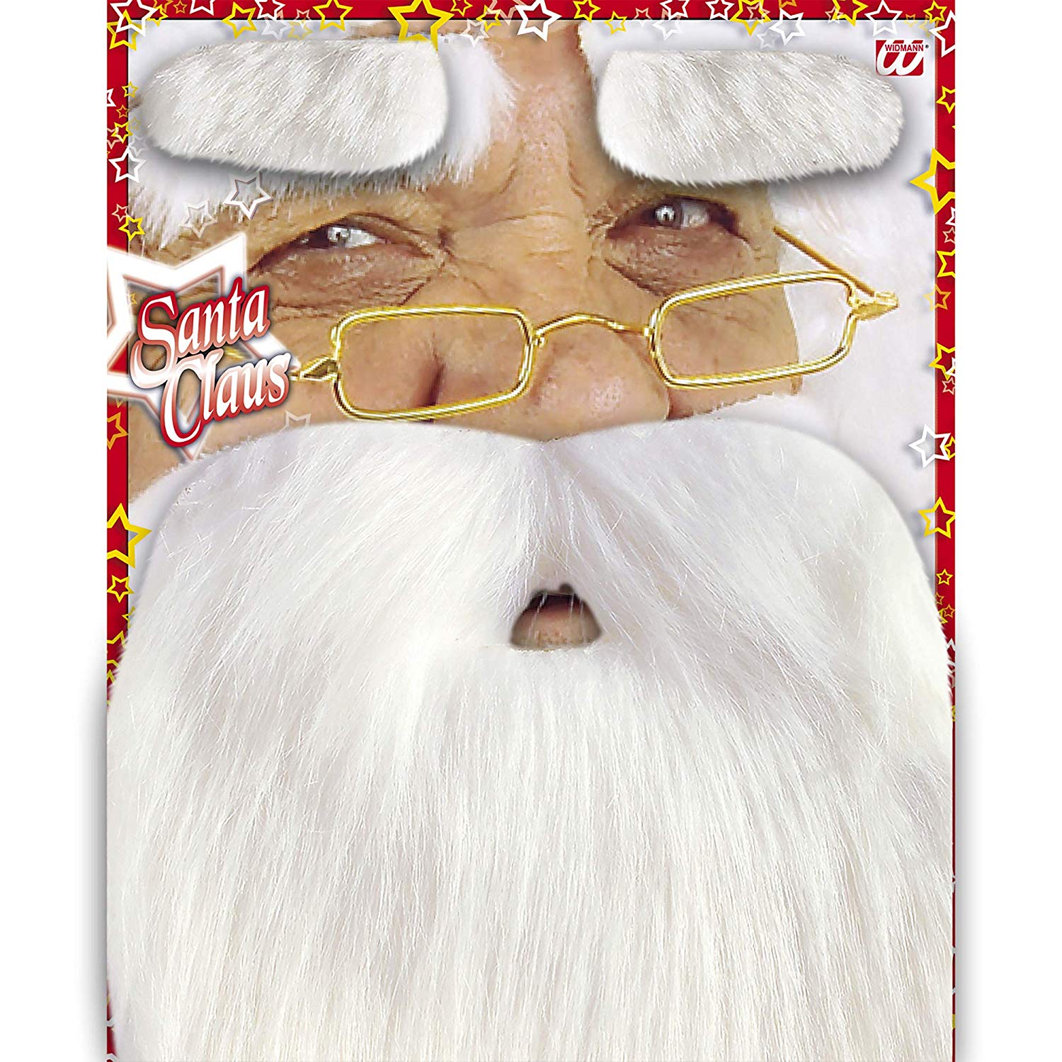 Santa Beard withTash And Eyebrows Disguise Novelty Fake False ...