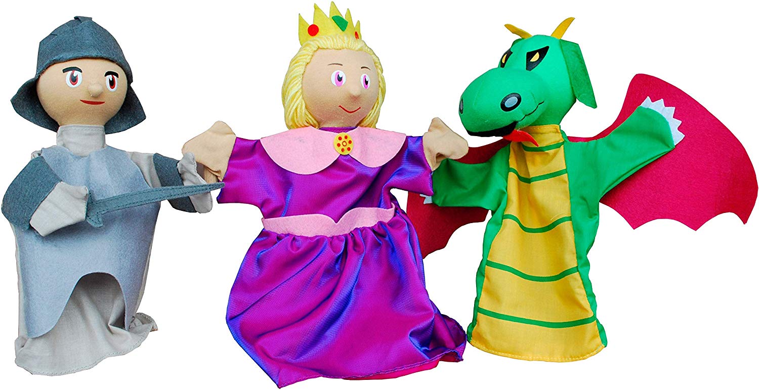 Au Sycomore MAST303 Puppets Princess-Themed Set of 3 – TopToy