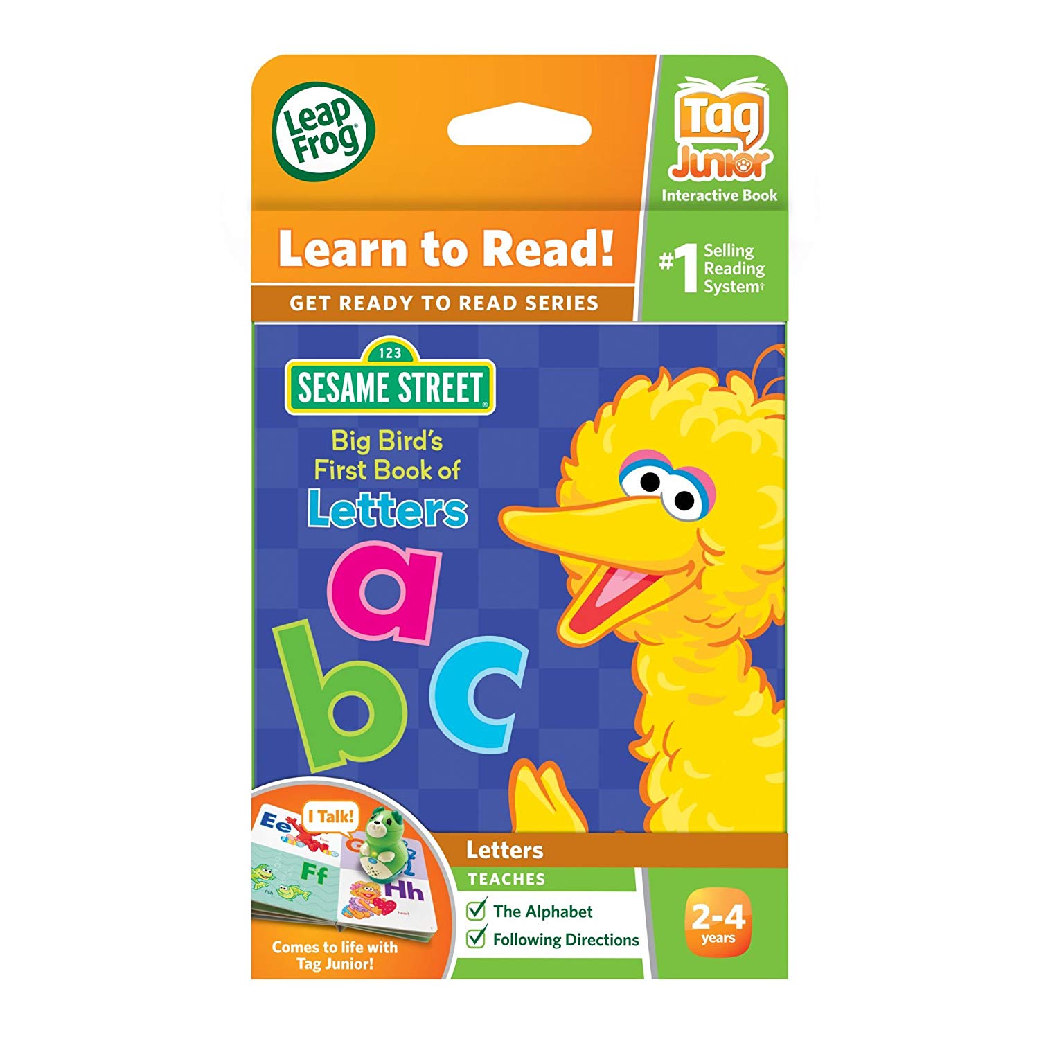 LeapFrog Tag Junior Sesame Street: Big Bird’s First Book Of Letters ...