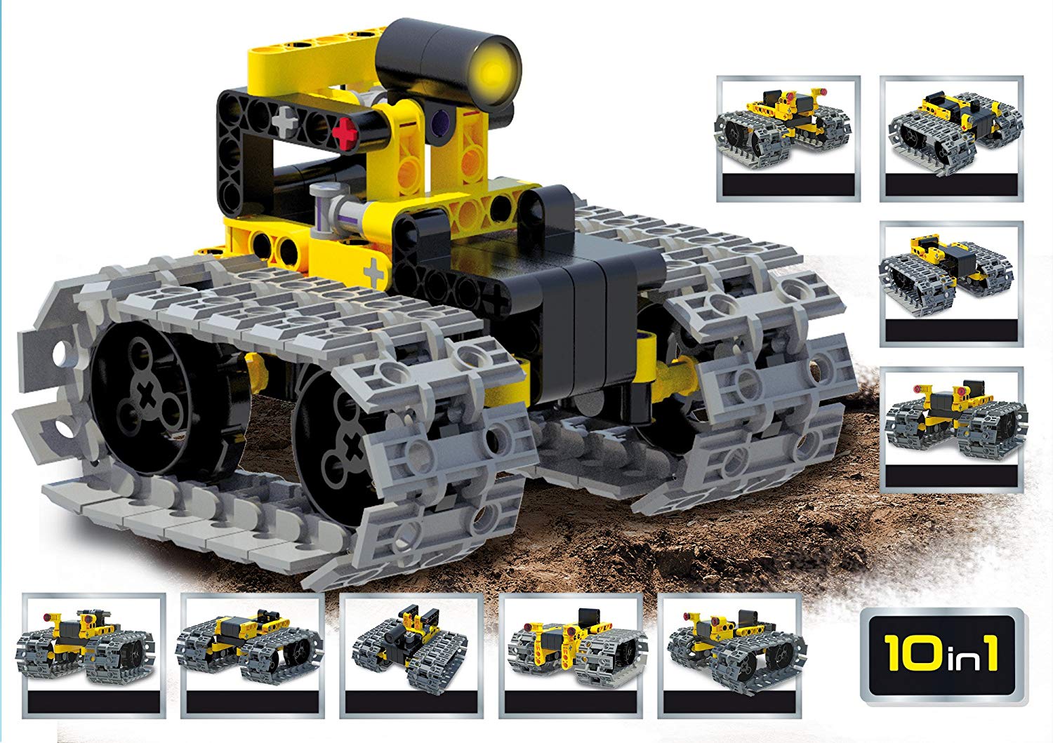 Lisciani 66124 Scienza Hi Tech Stem Technics 10 in 1 Led Tractor ...