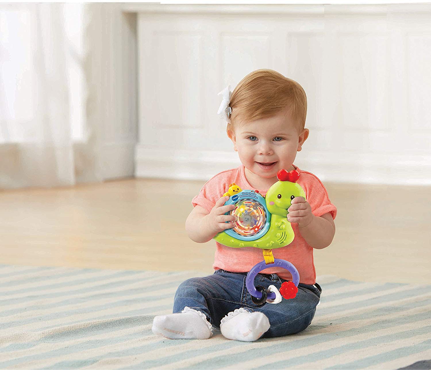 VTech 80-508504 Colourful Rattle Snail, Multicoloured – TopToy