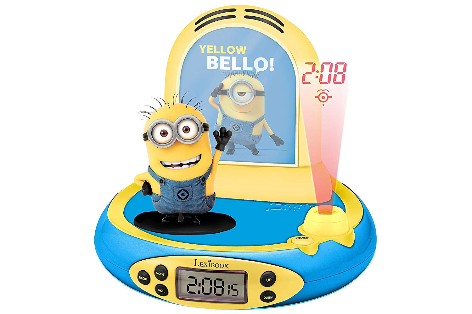 Lexibook RP500DES Despicable Me Minions FM Radio Alarm Clock Projector ...