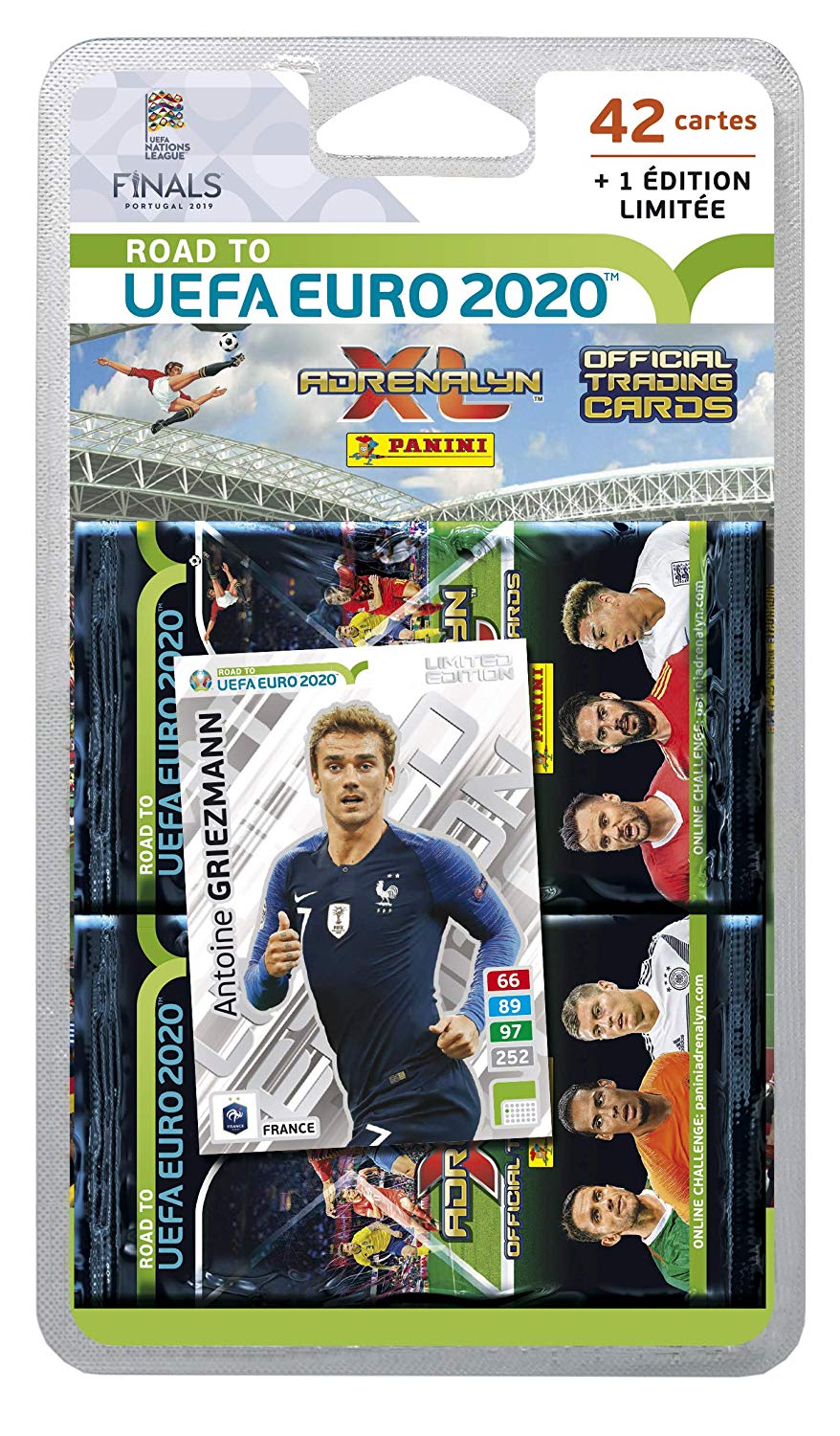 Panini France SA SA- 7 Pockets + 1 Limited Edition Card Road to UEFA ...