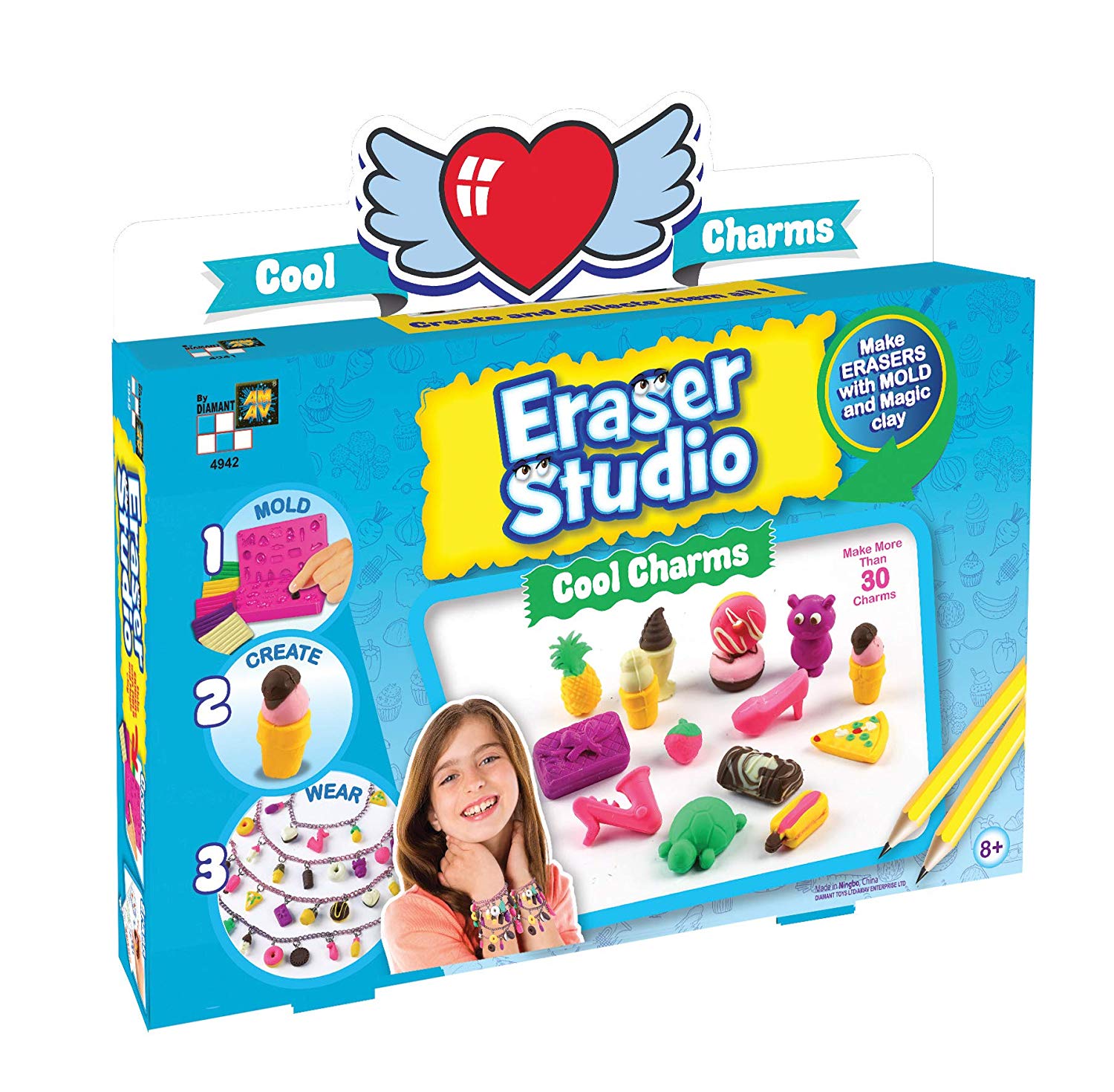 Beluga Toys 50708 Eraser Studio Cool Charms, Multi-Colour – TopToy