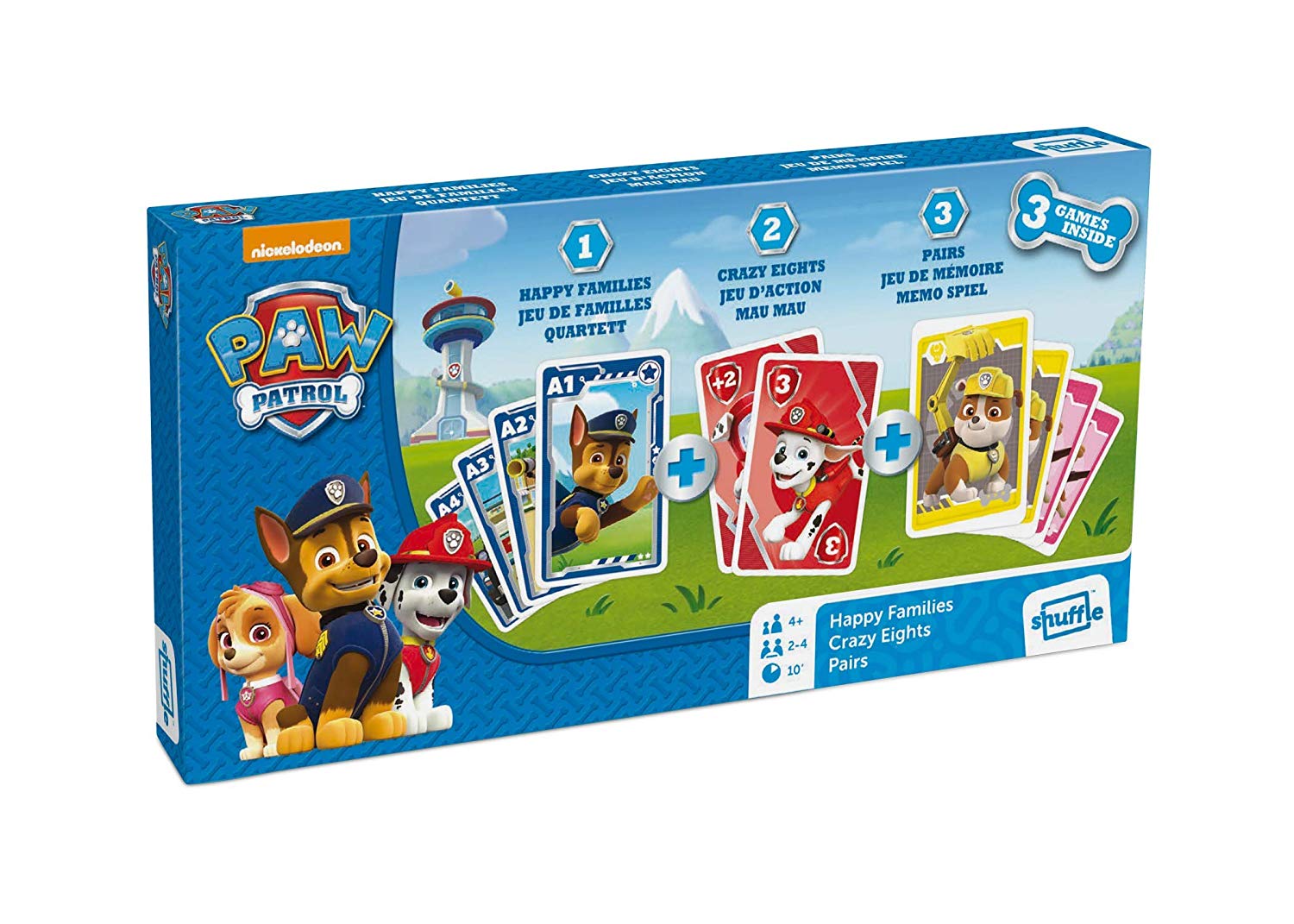 Paw Patrol | Card Games Tripack | Play Happy Families, Crazy Eights or ...