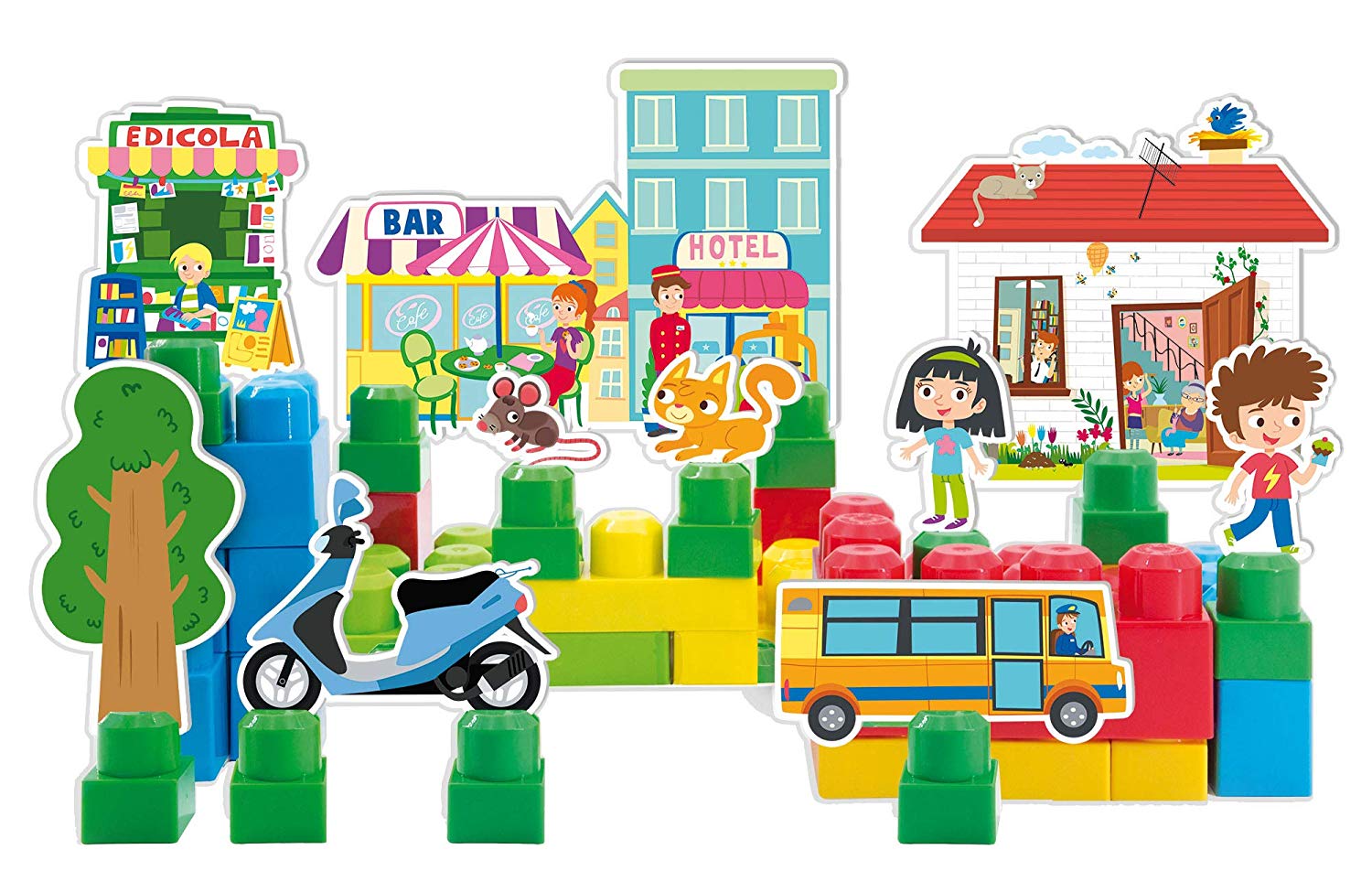 Lisciani games – The Building of carotina The Citta, 2 in 1, Multi ...