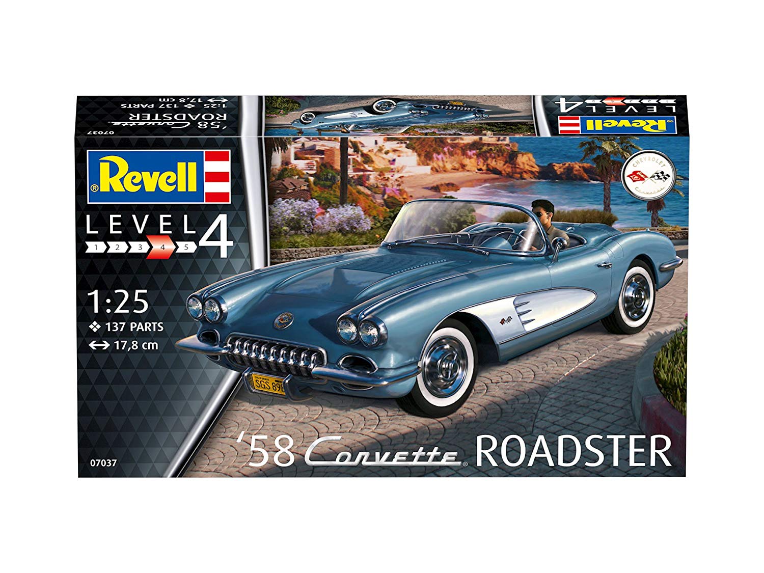 Revell 07037 “58 Corvette Roadster” Model Kit – TopToy