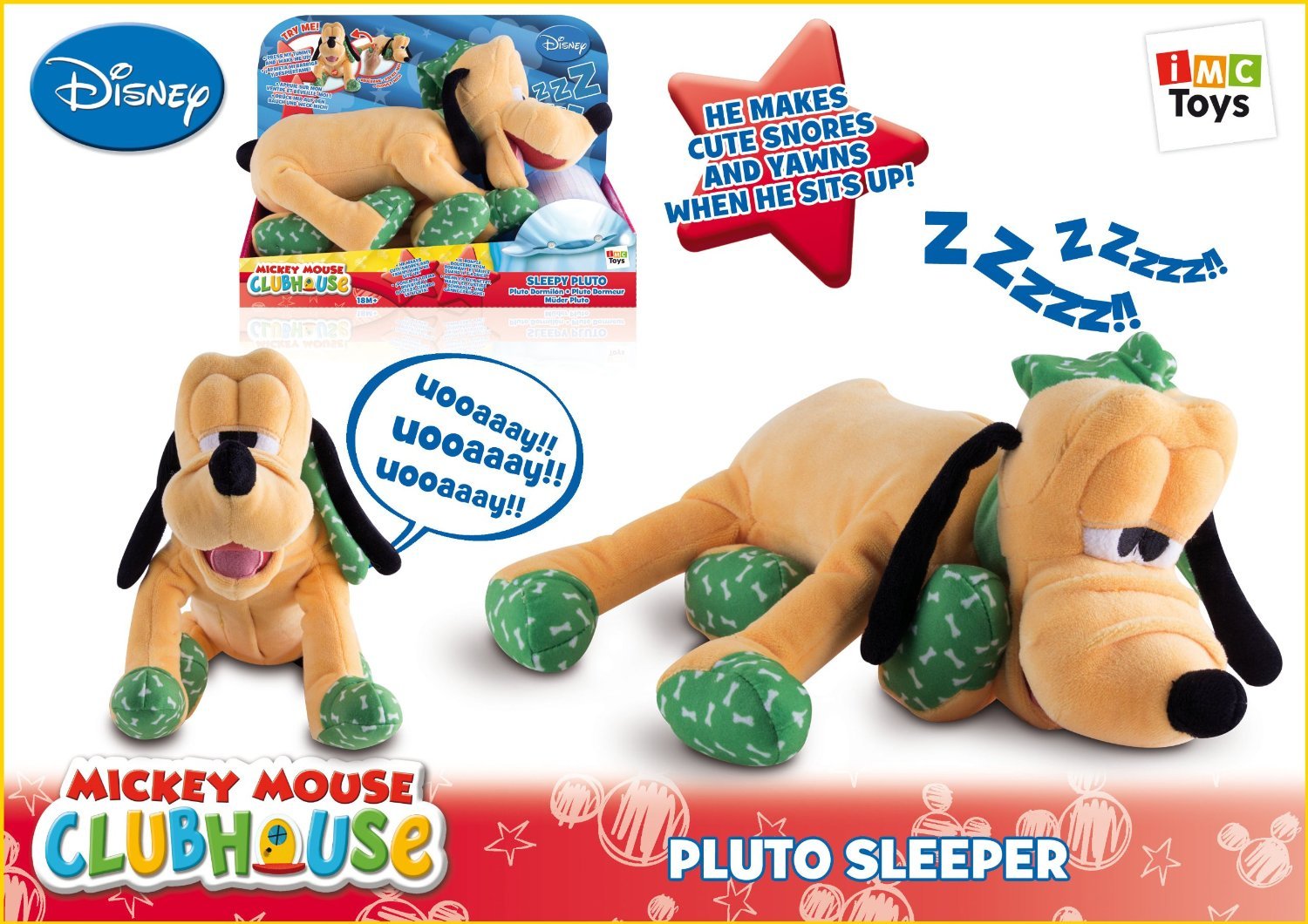Pluto Sleepy Plush Toy – TopToy