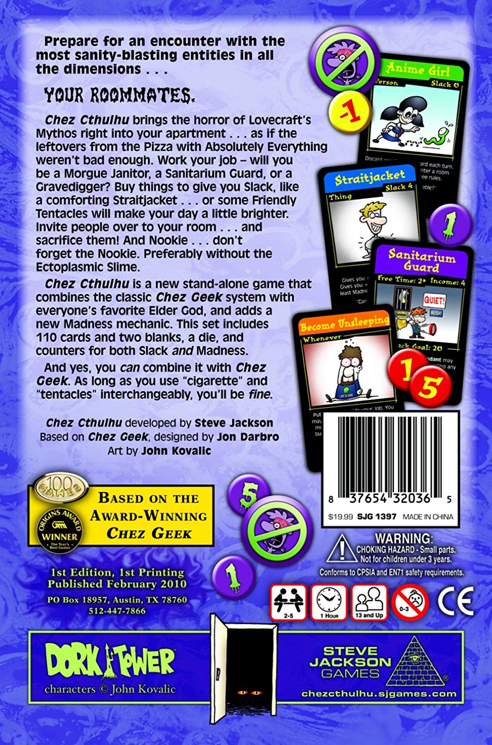 Steve Jackson Games Chez Cthulhu Board Game – TopToy