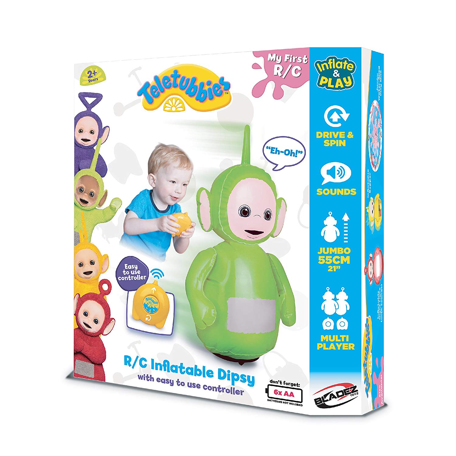 Teletubbies Dispy BTUB001-D Cbeebies Dipsy Radio Control Inflatable Toy ...
