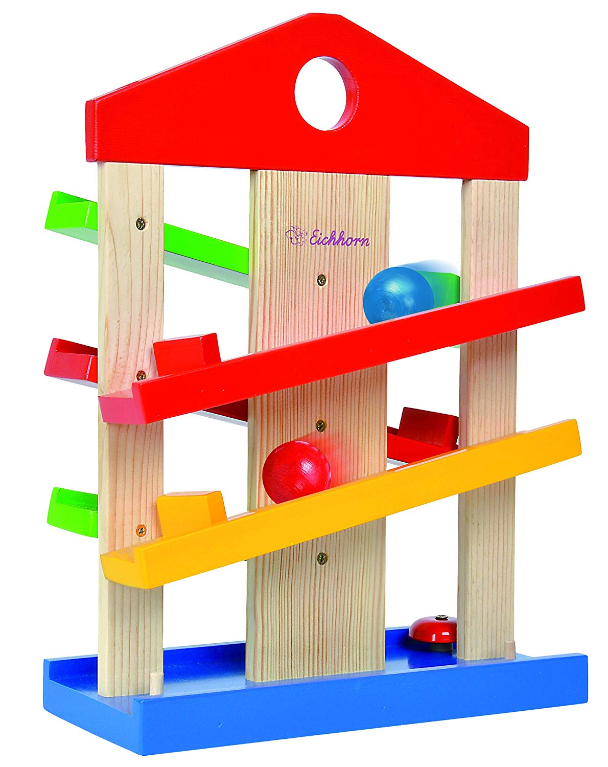 EICHHORN 100002025 Marble Run Game for Kids | Fun Coloured Wooden Toys ...