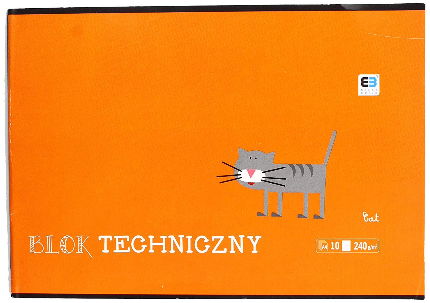 Interdruk BLTBB Technical Drawing Pad A4 10 240G Black&Blue Kids, Black ...