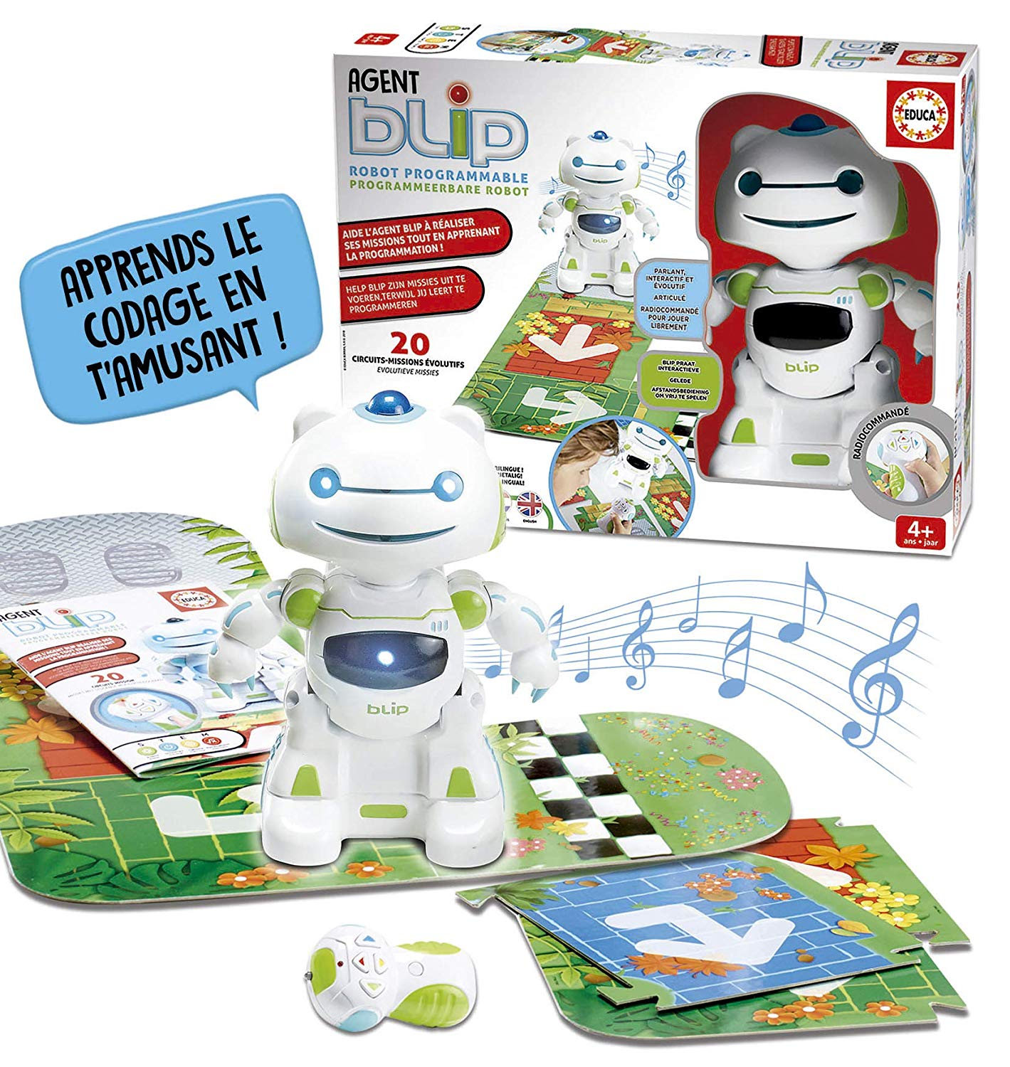 Educa Borrás Agent Blip 17795 Programmable Robot Educational Game Multi ...