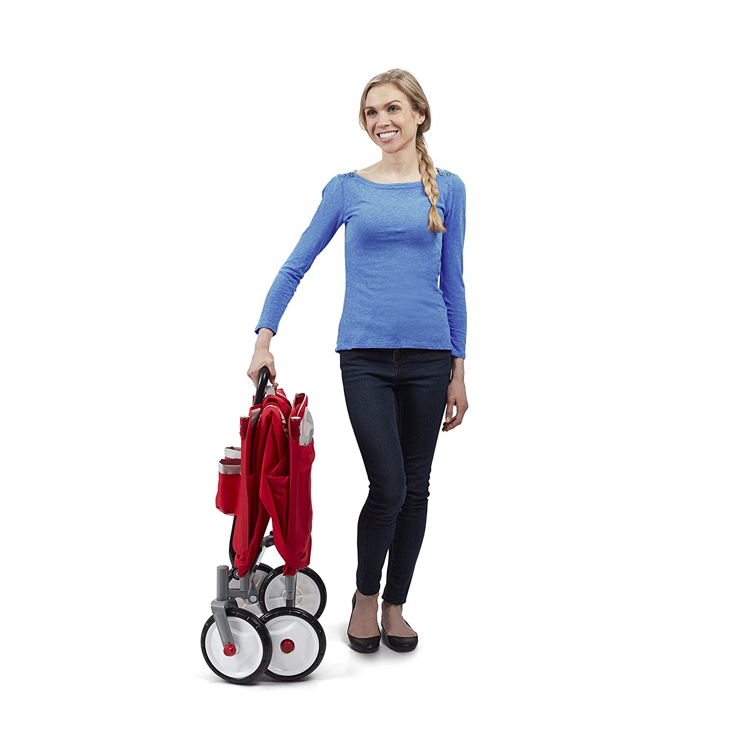 Radio Flyer 3957A EZ Wagon with Canopy, Folding Trolley for Kids ...