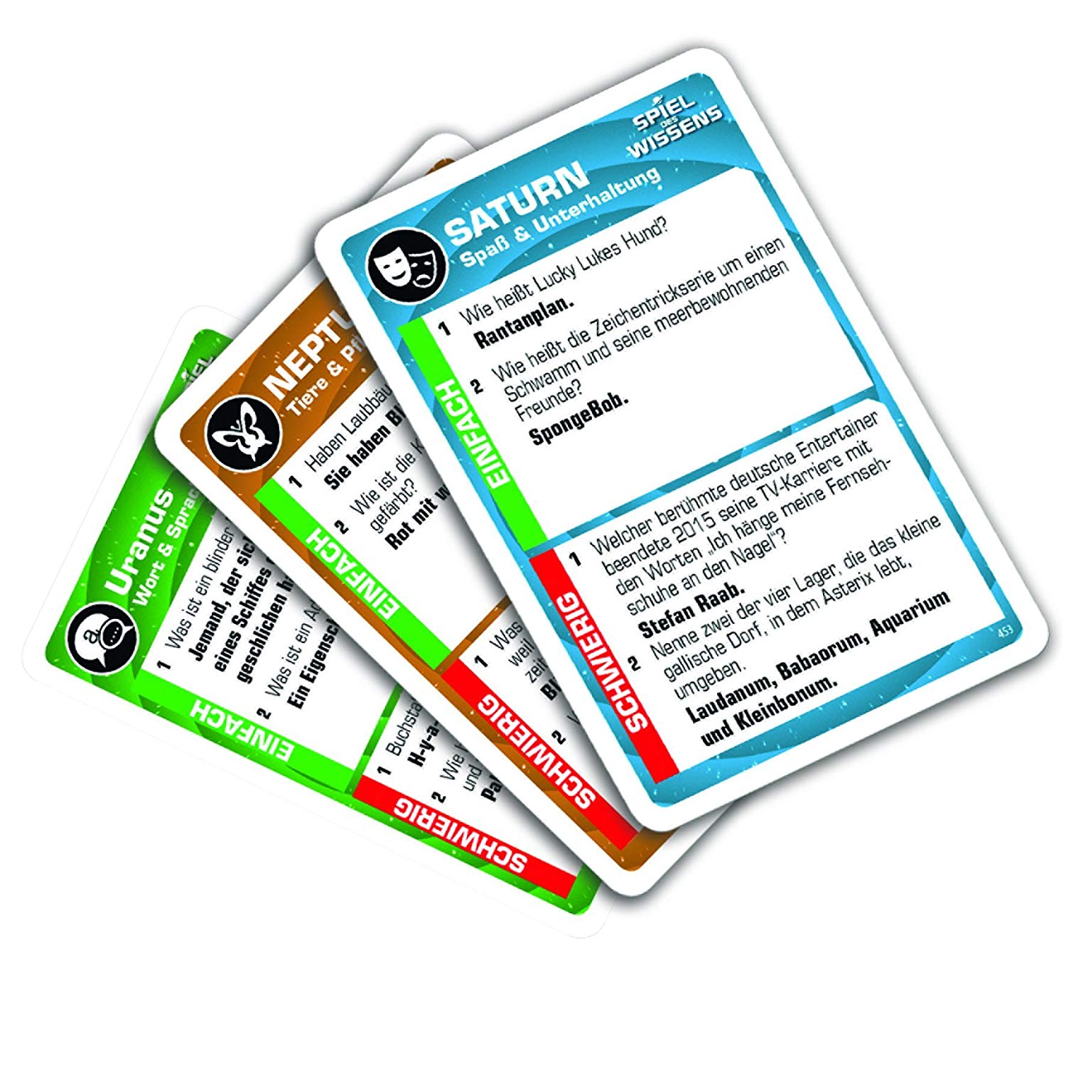 Jumbo Spiele JUM19598 Spiel des Wissens Kartenspiel Knowledge Game ...