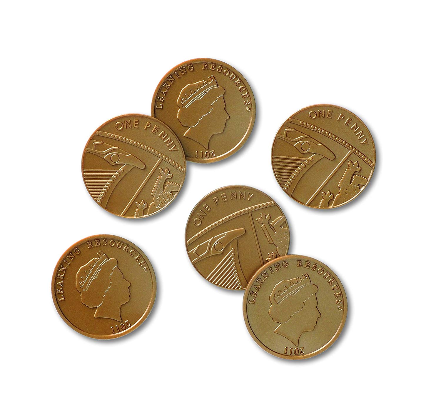 Learning Resources One Pence Coins, Set of 100 – TopToy