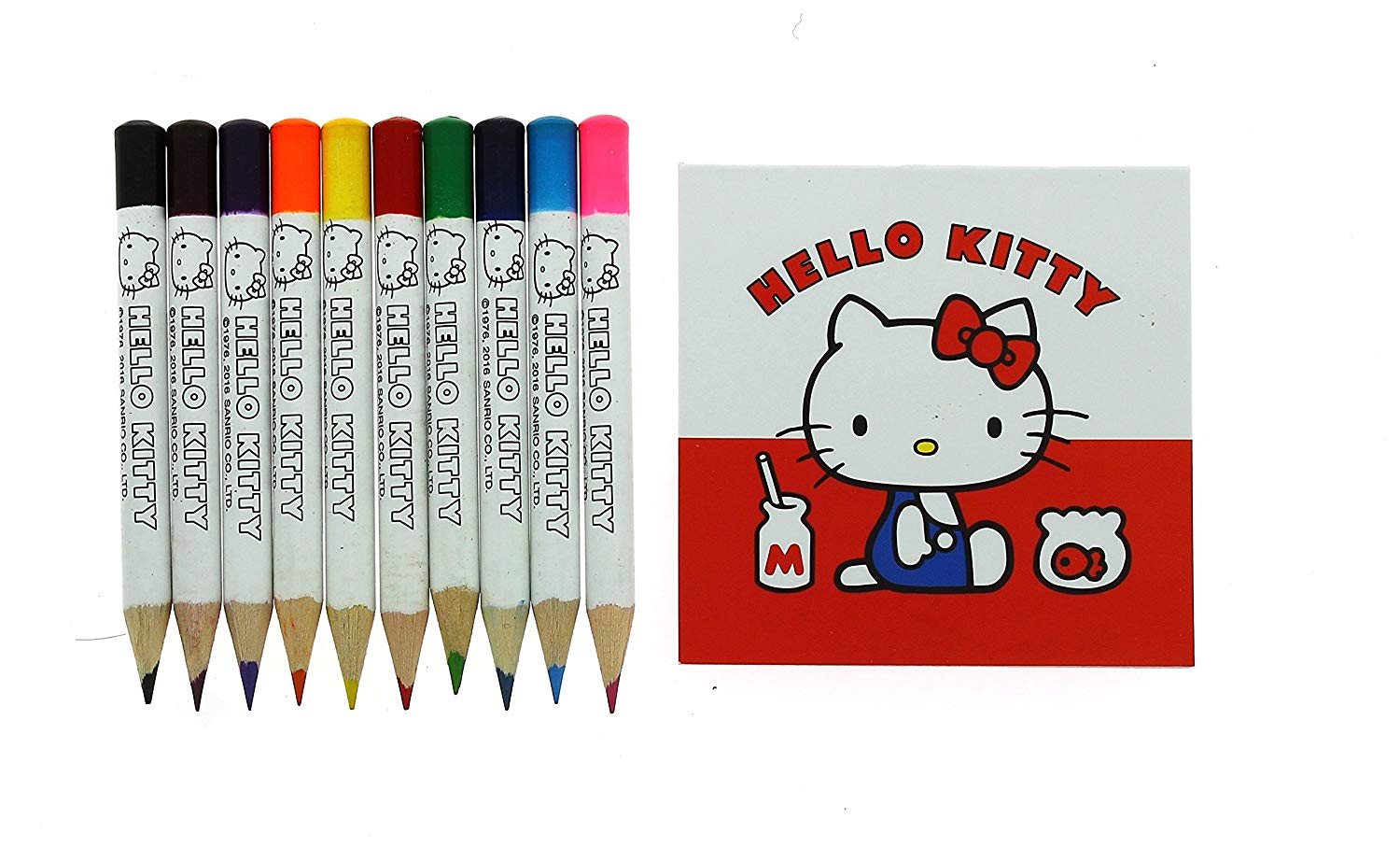 Hello Kitty – Mini Colouring Pencils | Set of 8 | Resealable Wallet ...