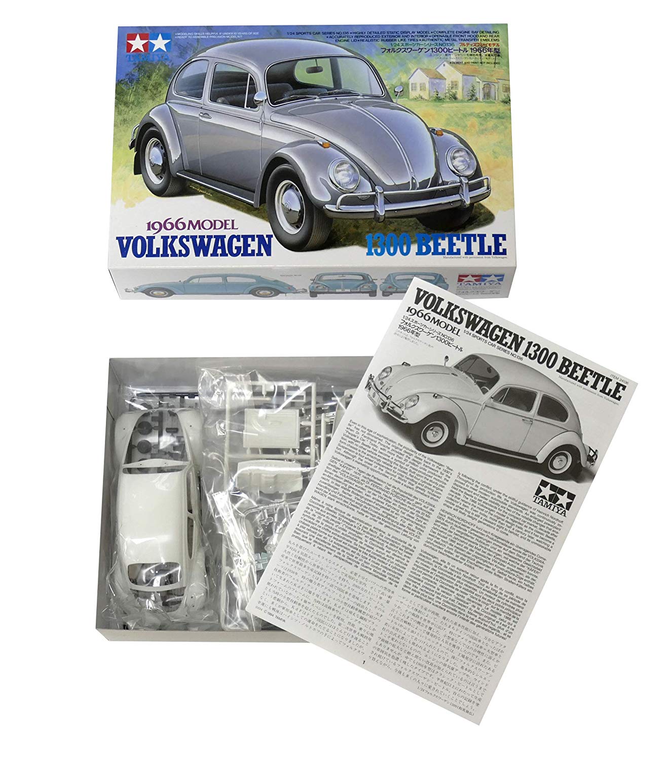 Tamiya 300024136 1:24 Volkswagen Beetle 1300 1966 – TopToy