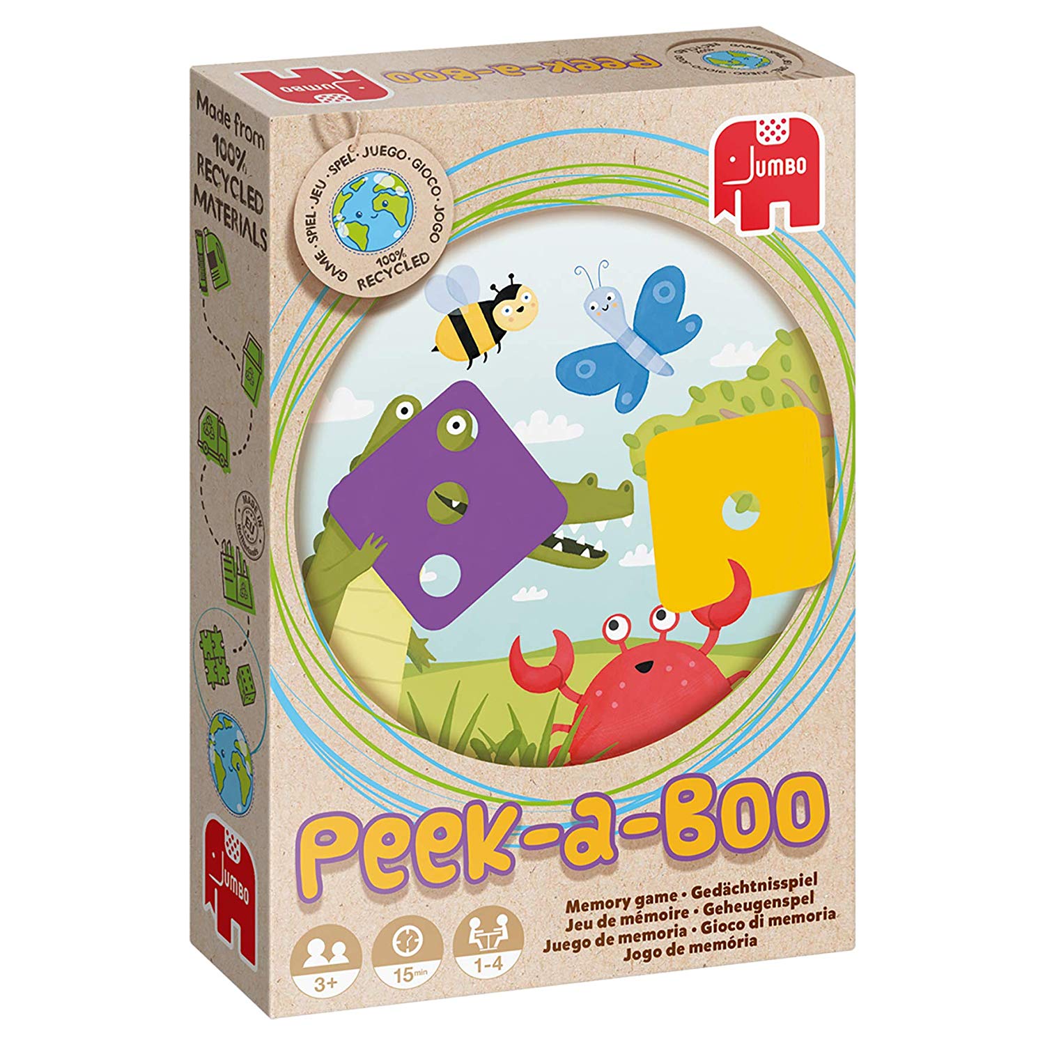 Jumbo, Peek-a-Boo, Board Game, 2 to 4 Players, Ages 3 Year Plus – TopToy
