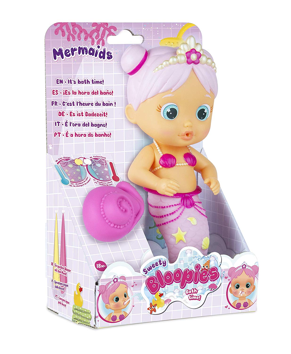 Bloopies Mermaids Sweety – Bath Toy, Pink – TopToy