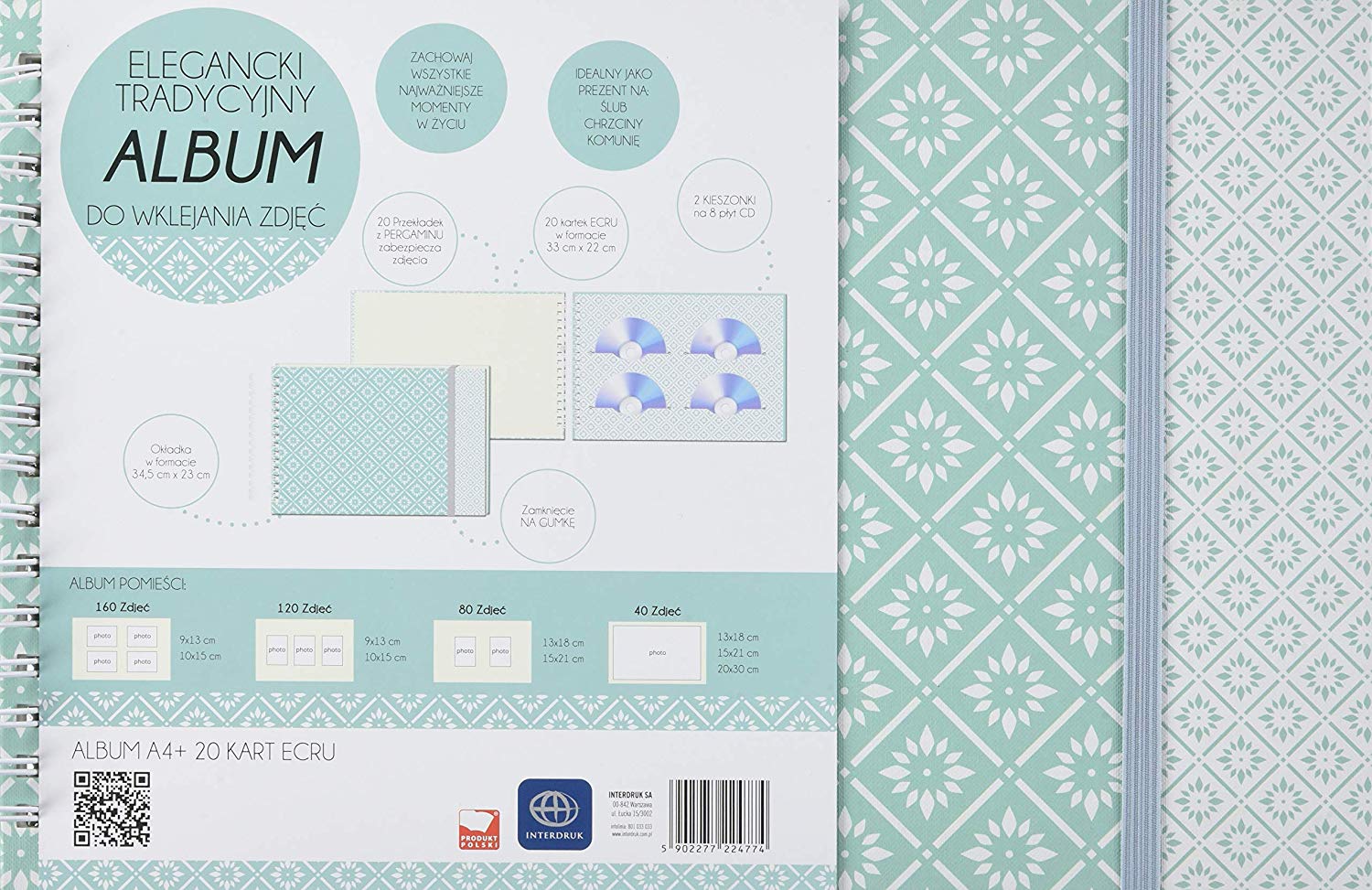 Interdruk ALBA4ECR Photo Album A4+ 20 Écru Sheets, Multi-Color – TopToy