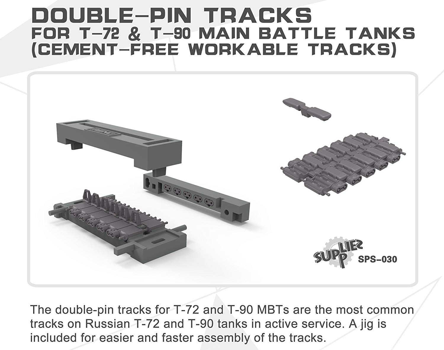 MENG SPS-030 Double Pin Tracks for T-72 & T-90 Main Battle Tanks ...