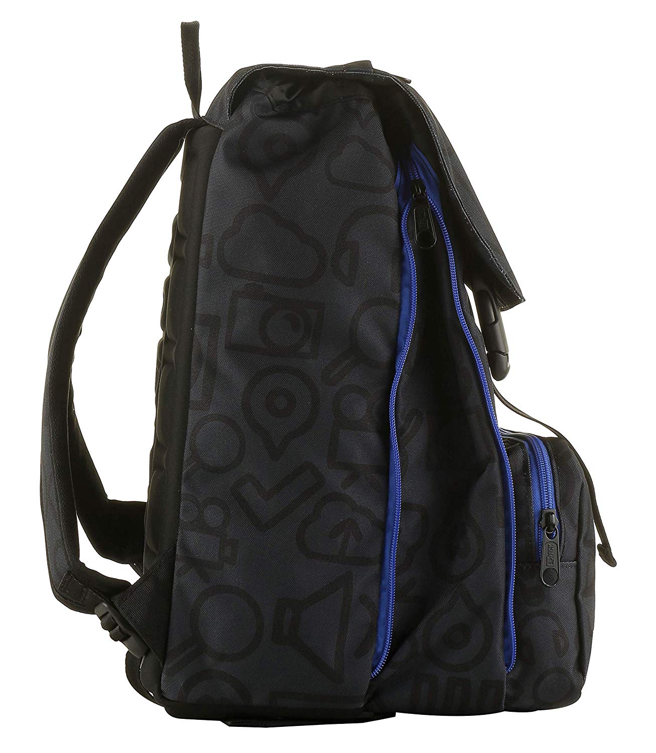 School Expandable Backpack Appack , MICRO MACRO , Black Blue , 28 Lt ...