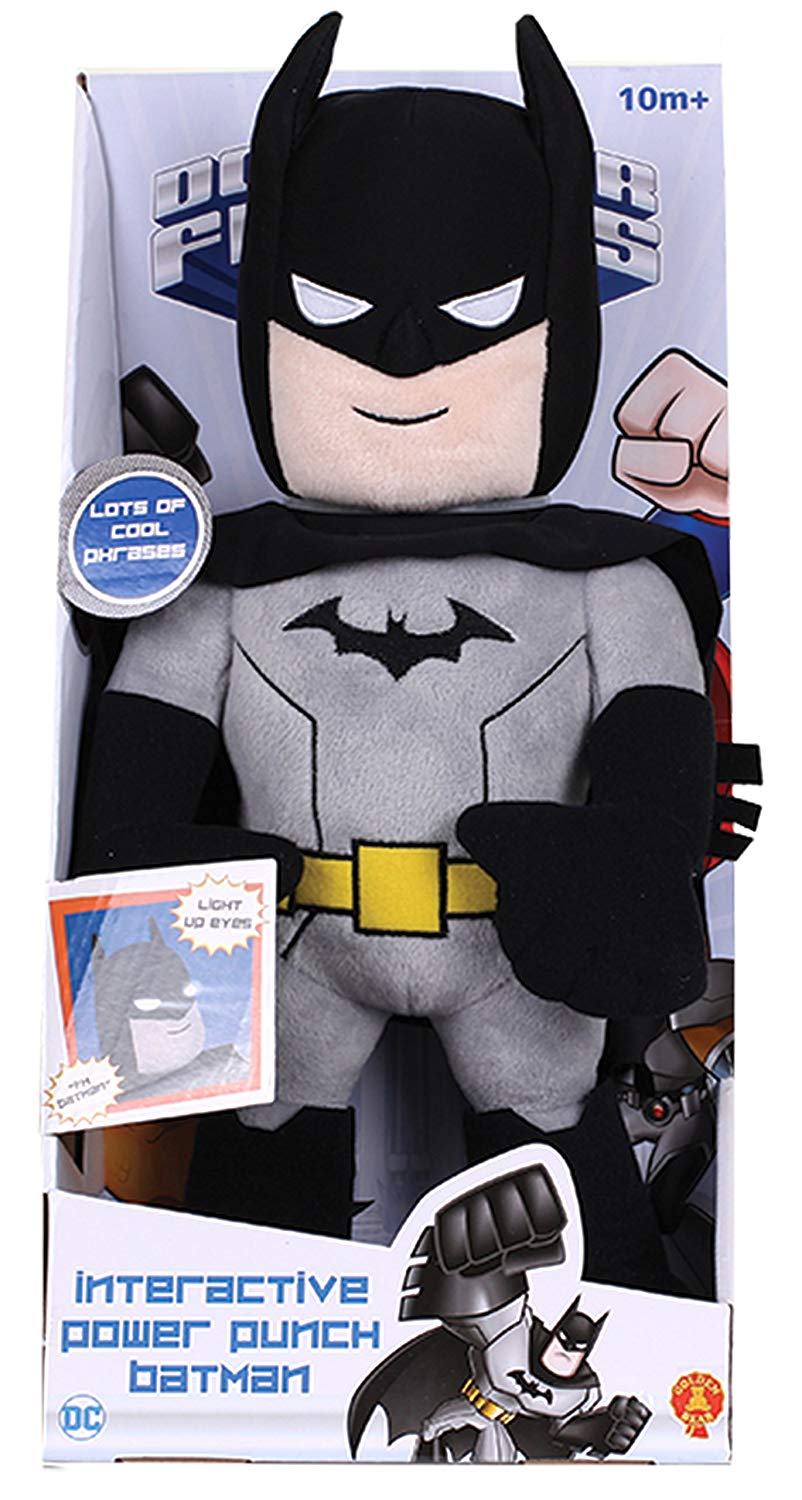 DC Superfriends Interactive Power Punch Batman Soft Toy, 34cm – TopToy
