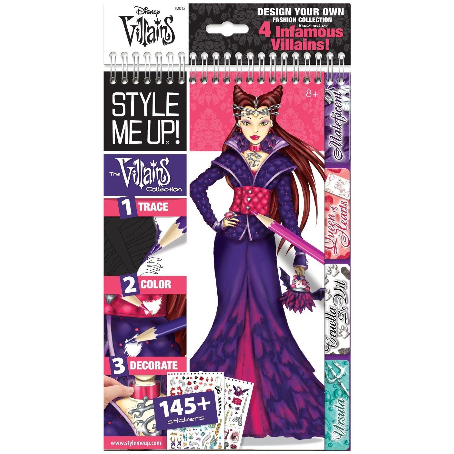 Style me up! SMU-2012 Villain Collection Plus 145 Sticker Sketchbook ...