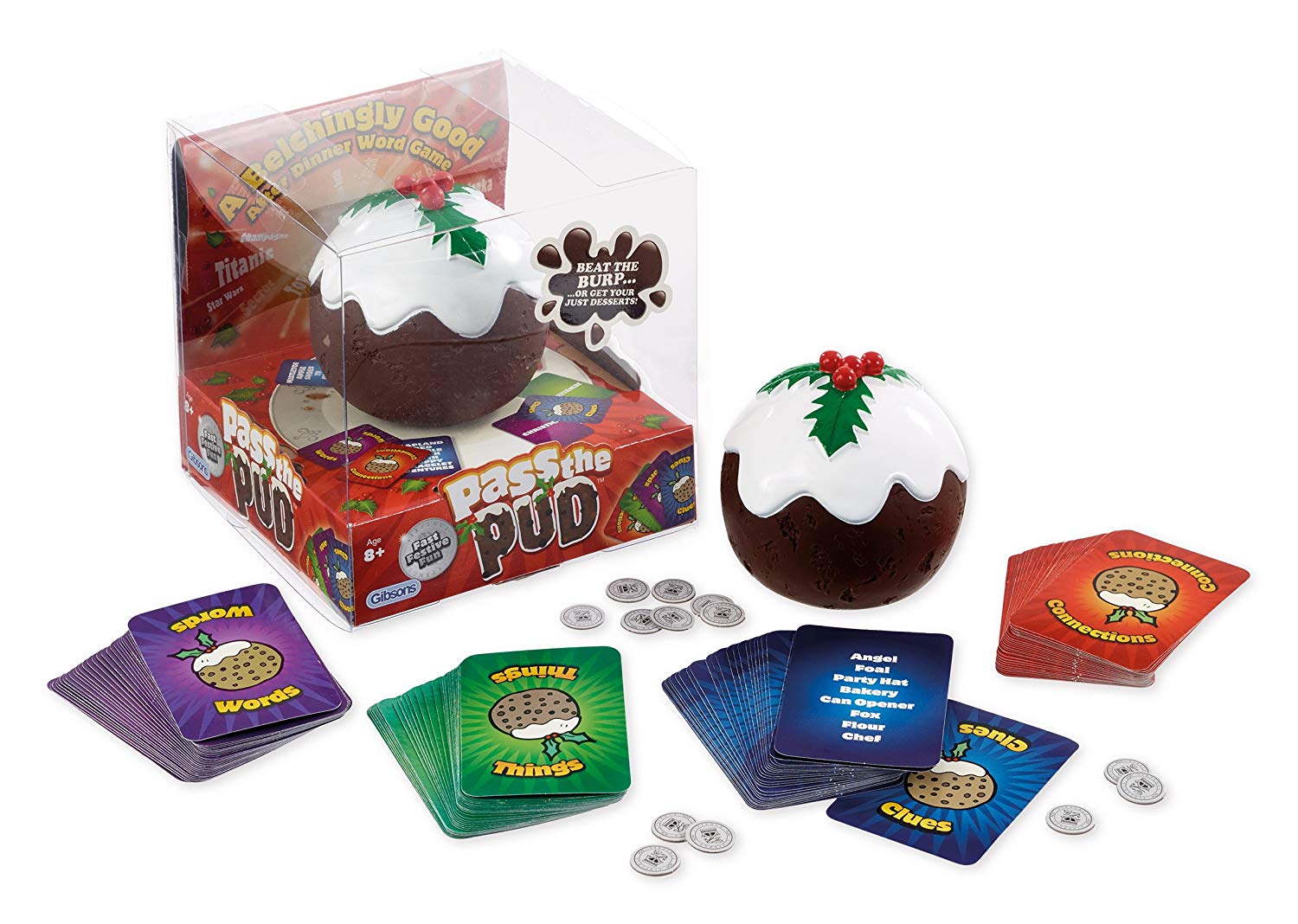 Gibsons Pass the Pud After-Dinner Party Game | Action-Packed Team Game ...