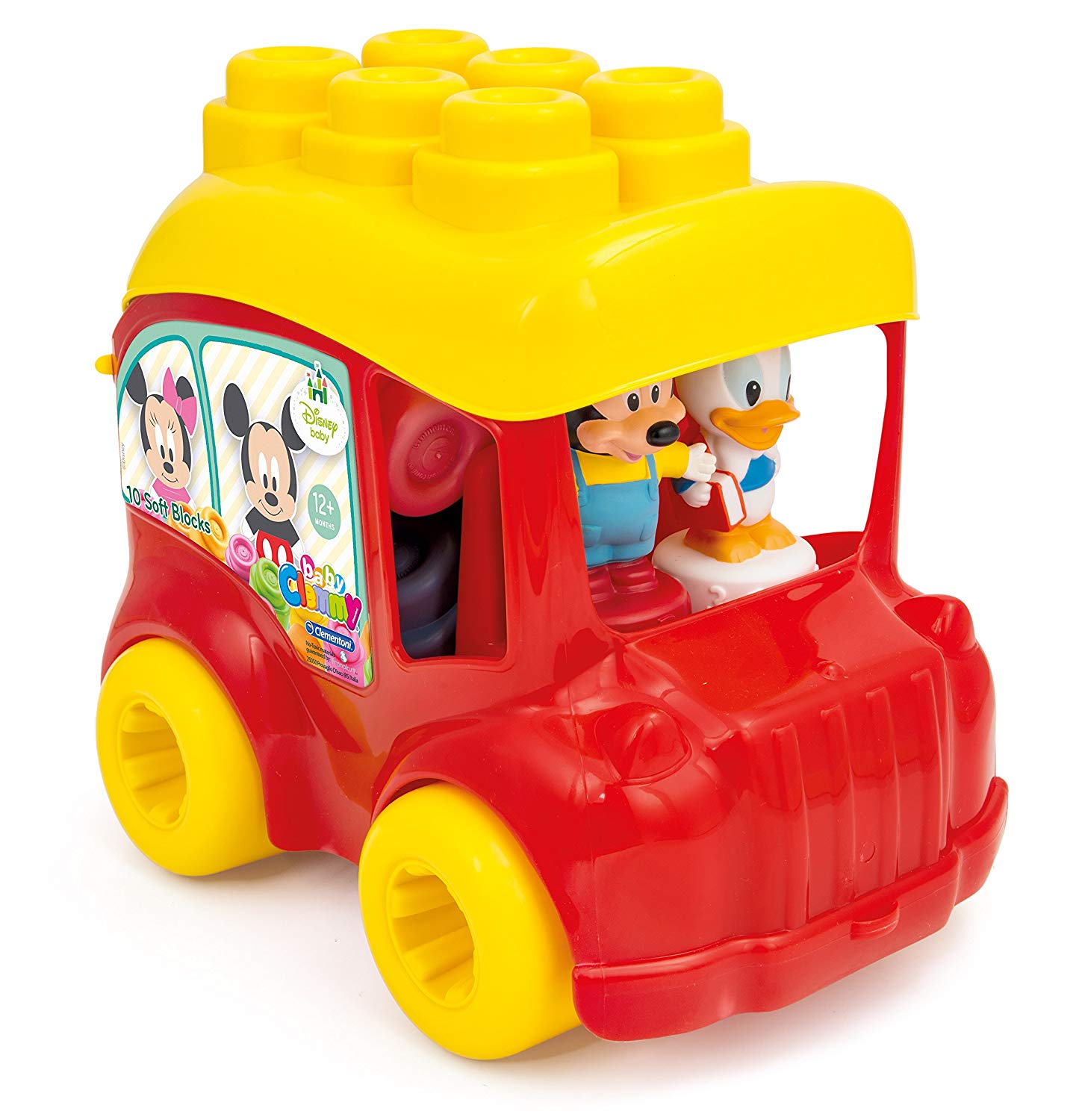 Clementoni Clemmy 14792 Building Blocks with Disney Bus – TopToy