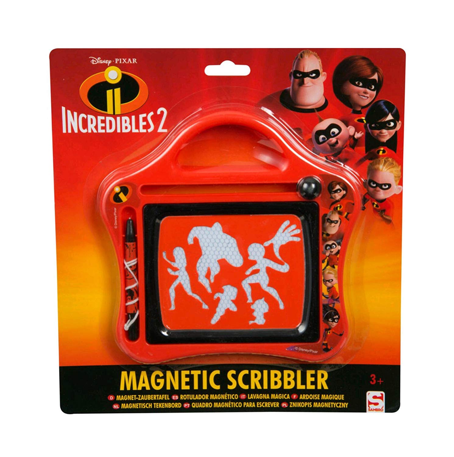 Sambro Incredibles Magnetic Scribbler-Educational Toy-Suitable for Children from 3 Years of Age ...