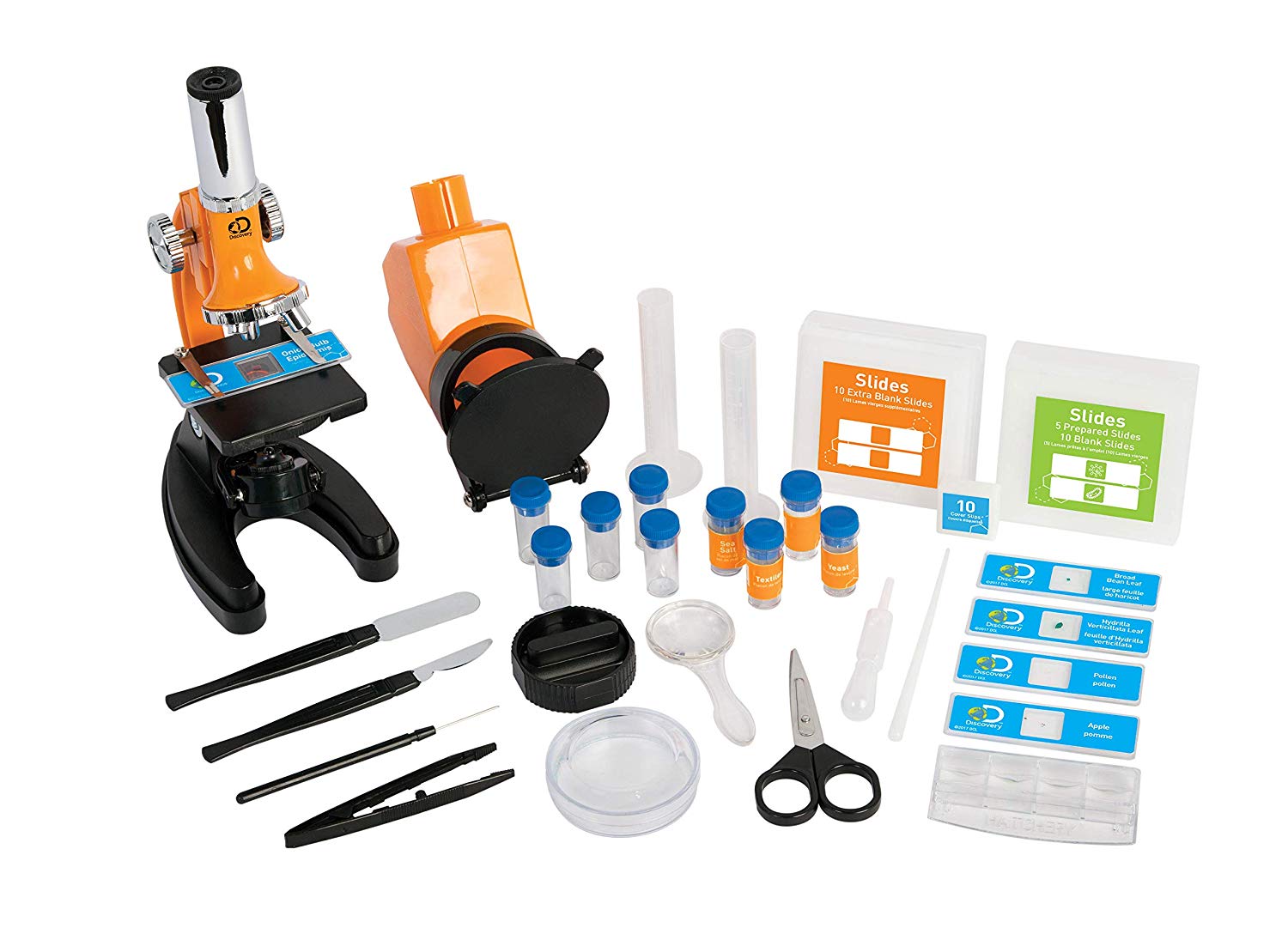 Discovery Adventures Microscope Set 1200 x with 80 Accessories and ...