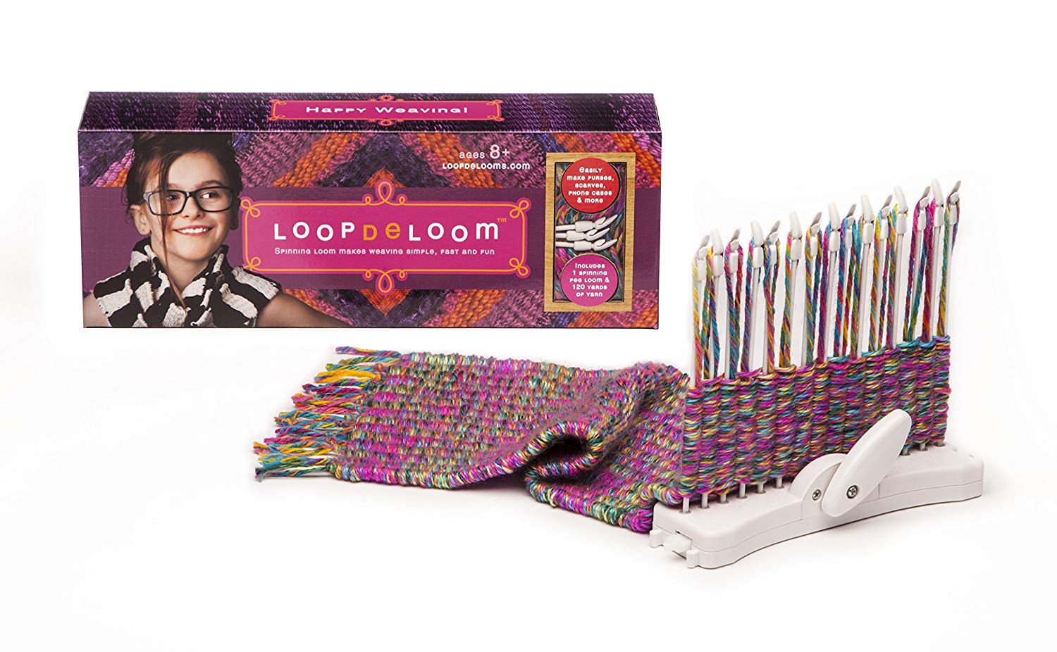 Loopdeloom Spindle Weaving Loom Kit – TopToy