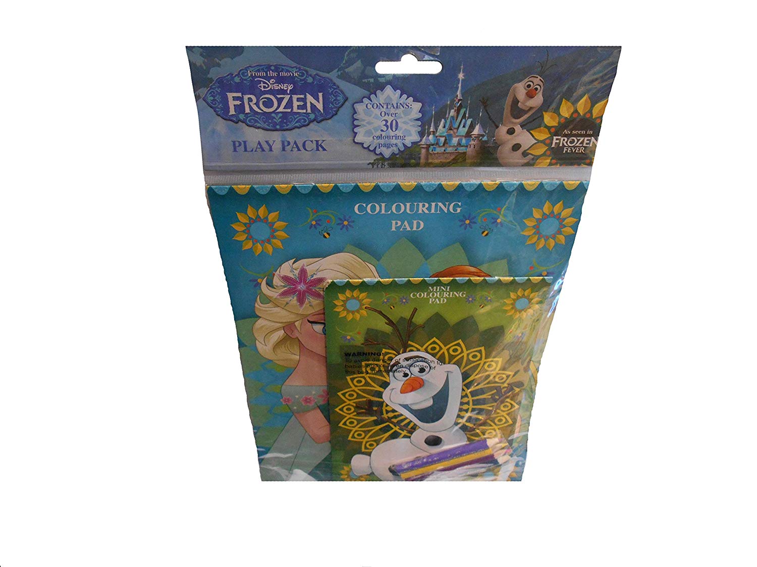 Disney Frozen Fever Play Pack with Colouring Pad and Mini Colouring Pad ...