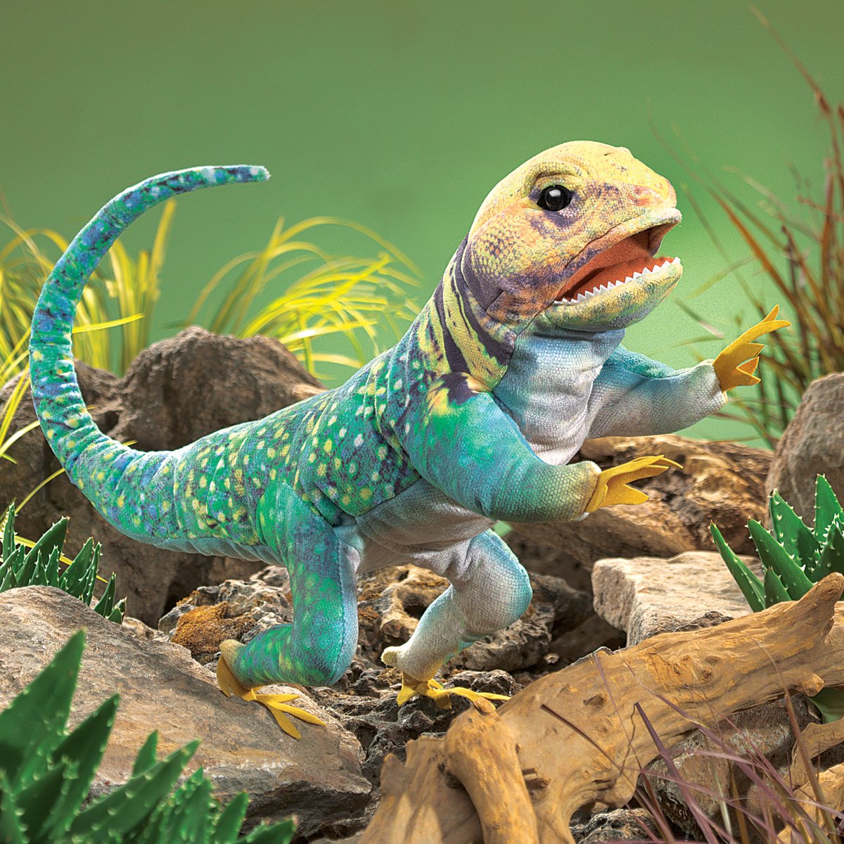 Folkmanis 3063 Collared Lizard Puppet – TopToy