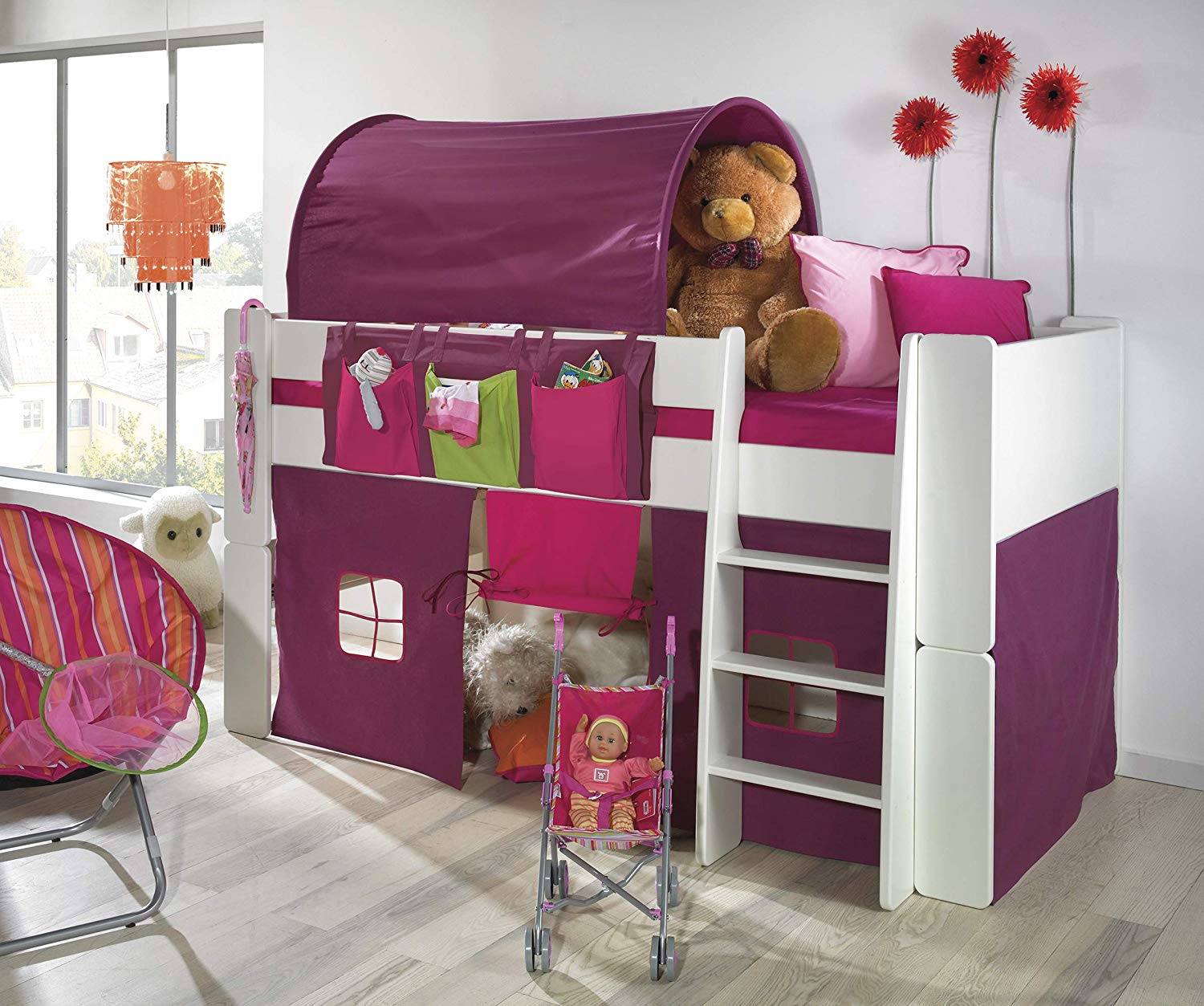 Steens 290624273 Kids Tunnel for Mid Sleeper Bed, Purple – TopToy
