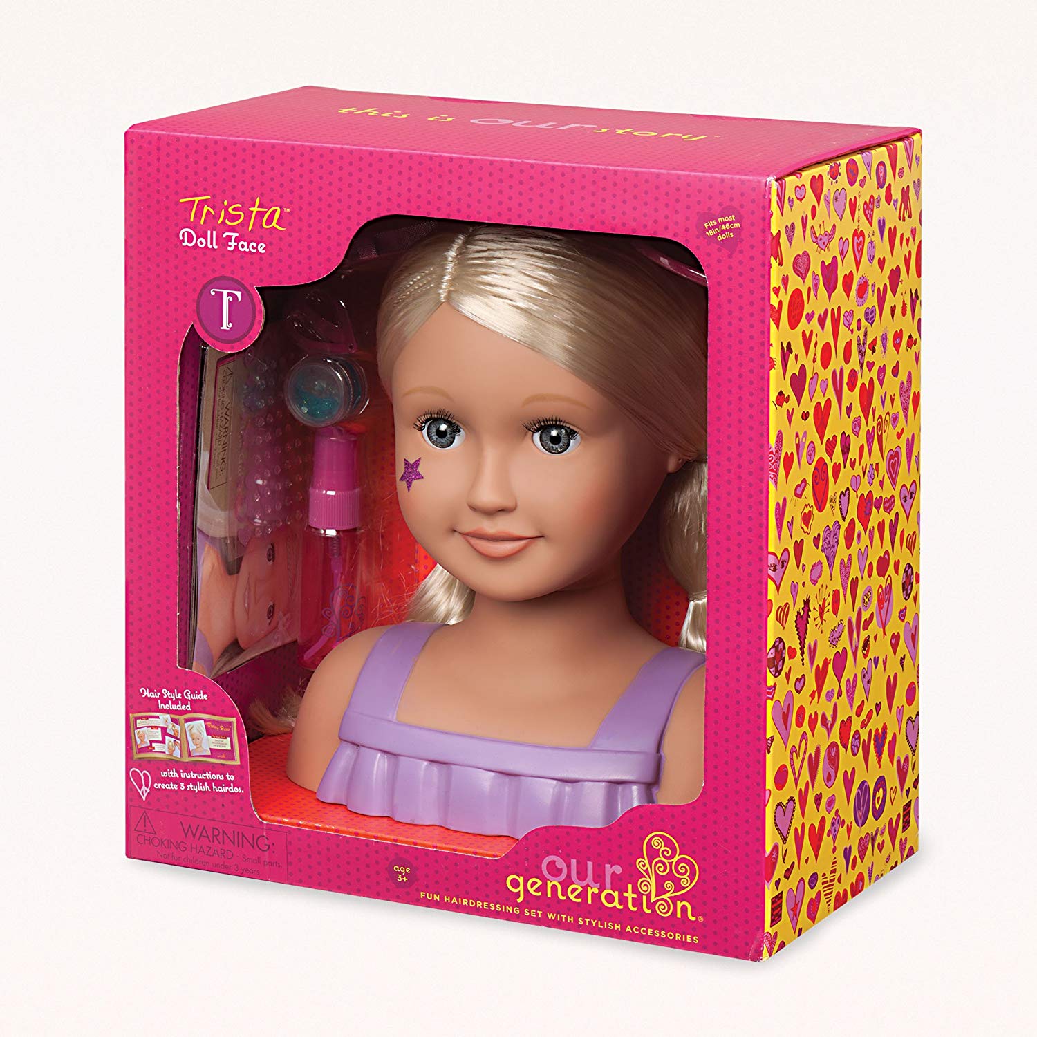 Our Generation 70.37078 Trista – Doll Bust Toy, Various – TopToy
