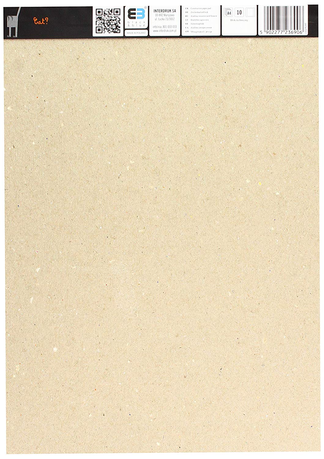 Interdruk BLTBB Technical Drawing Pad A4 10 240G Black&Blue Kids, Black ...