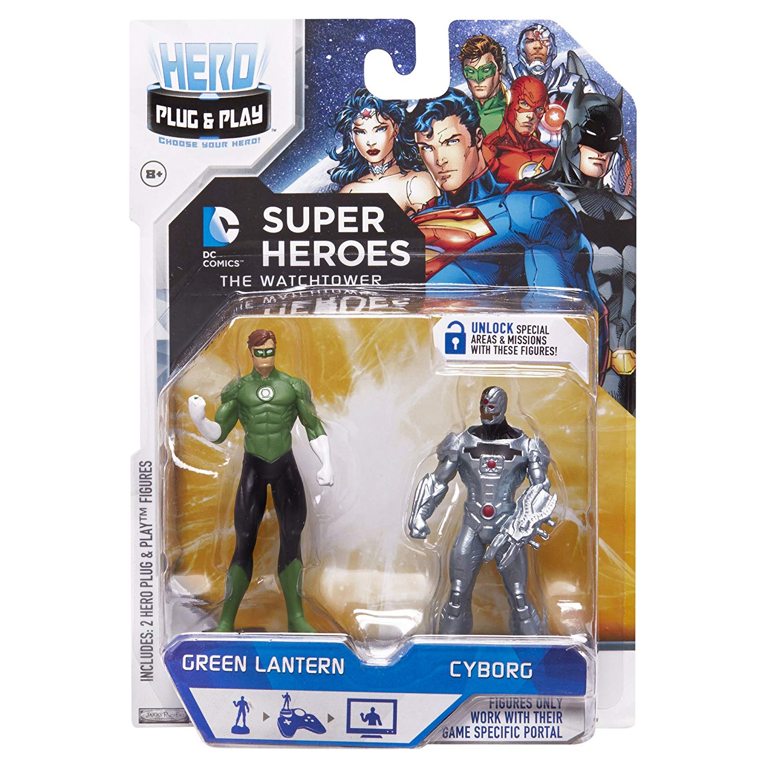 Hero Portal DC Booster Pack Lantern and Cyborg Game (Green) – TopToy