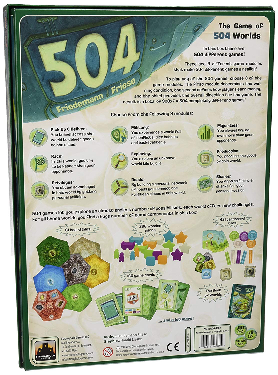 Stronghold Games 504 Board Game – TopToy