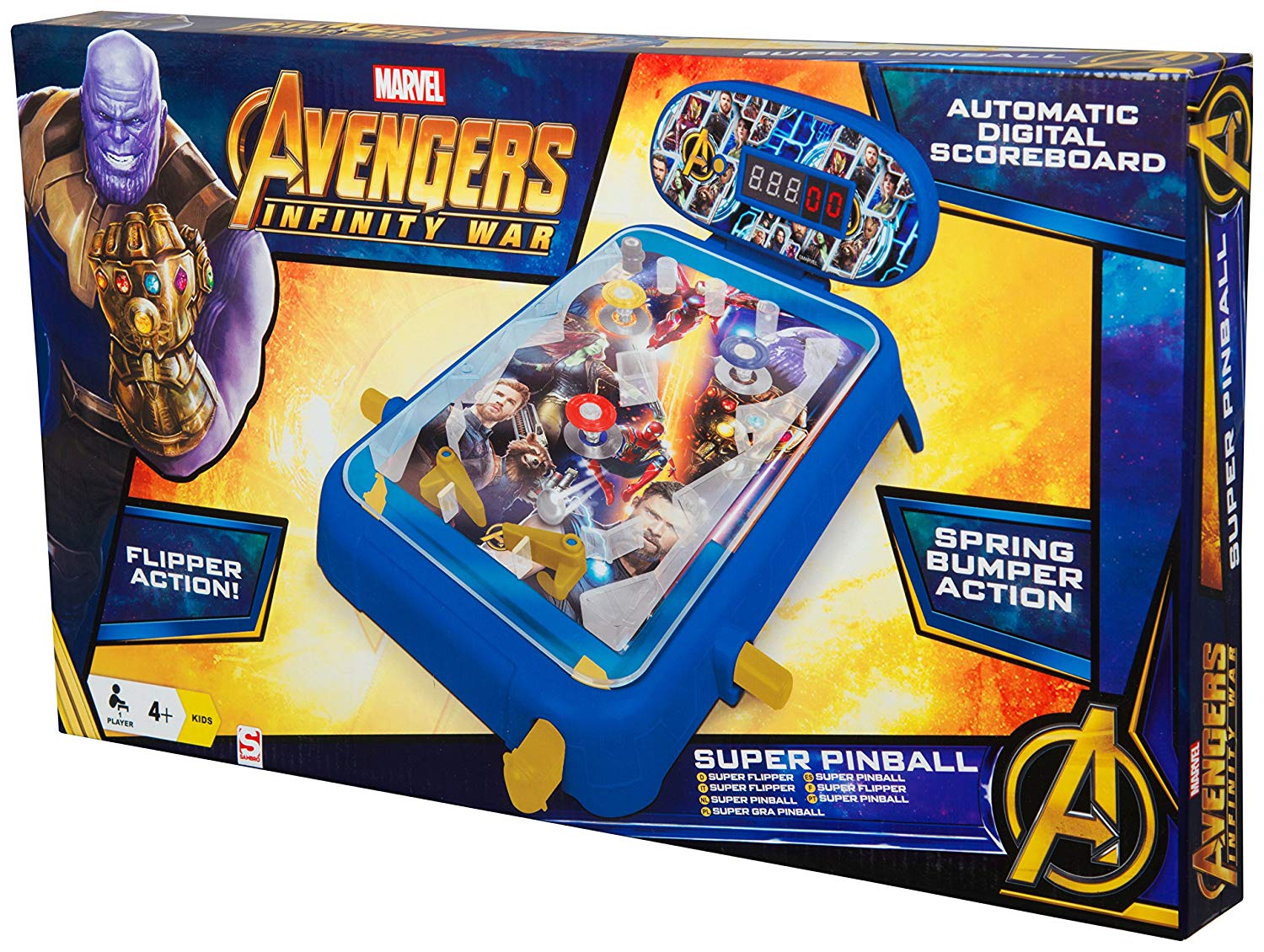 Sambro Avengers Assemble Electronic Super Pinball Game Machine with ...