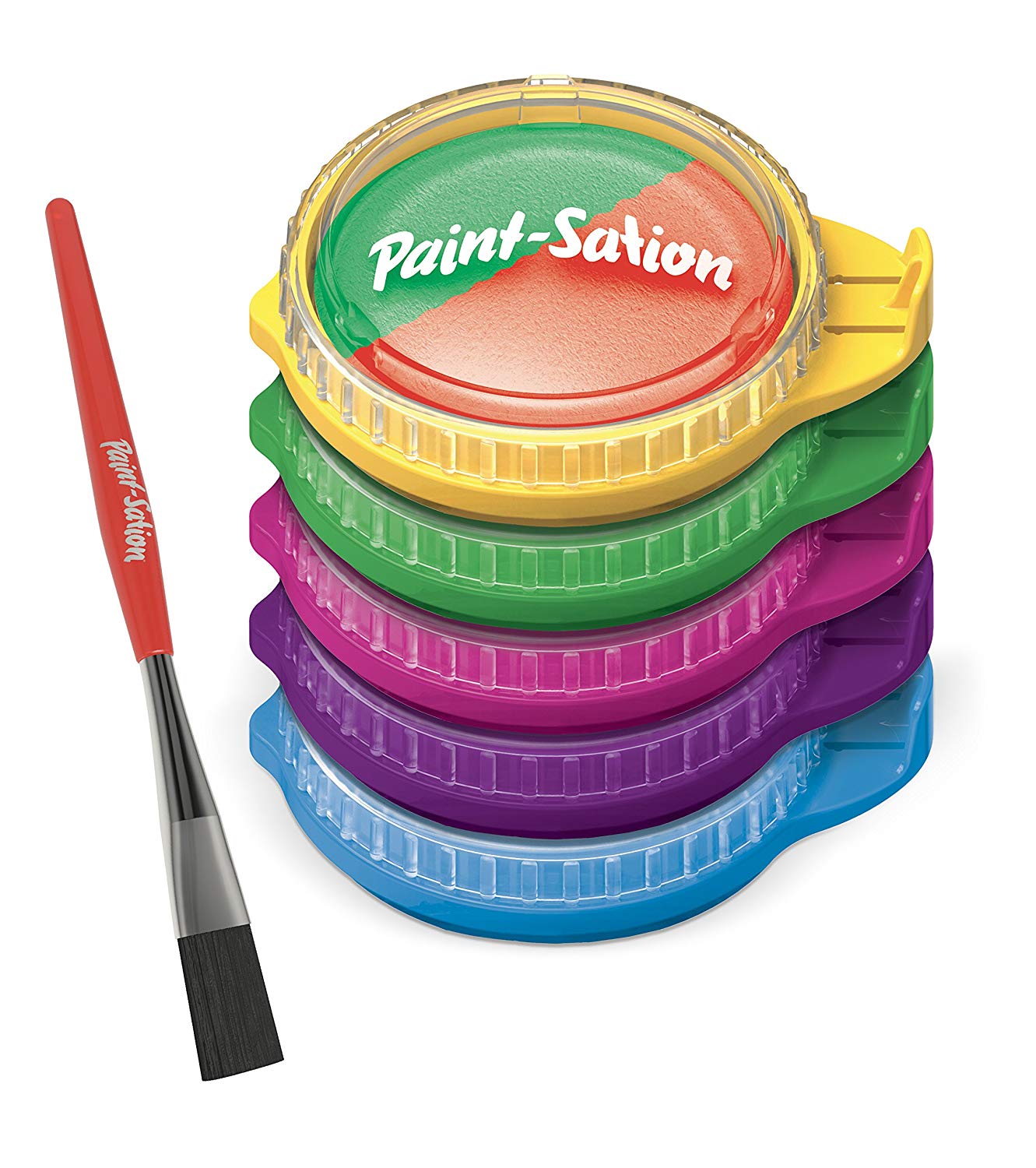 Paint-Sation 2476 Five 2 in 1 Pod Set Washable & Mess Free Kids Paint ...