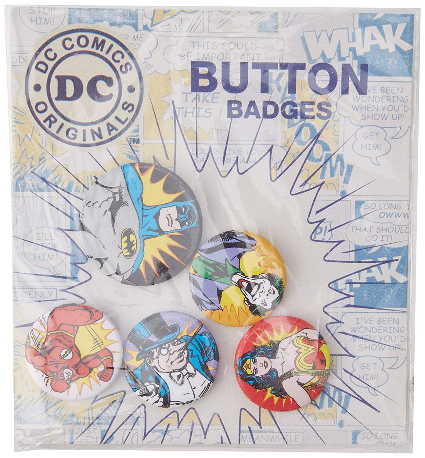 DC Comics Heroes And Villains Badge Pack, Multi-Colour – TopToy