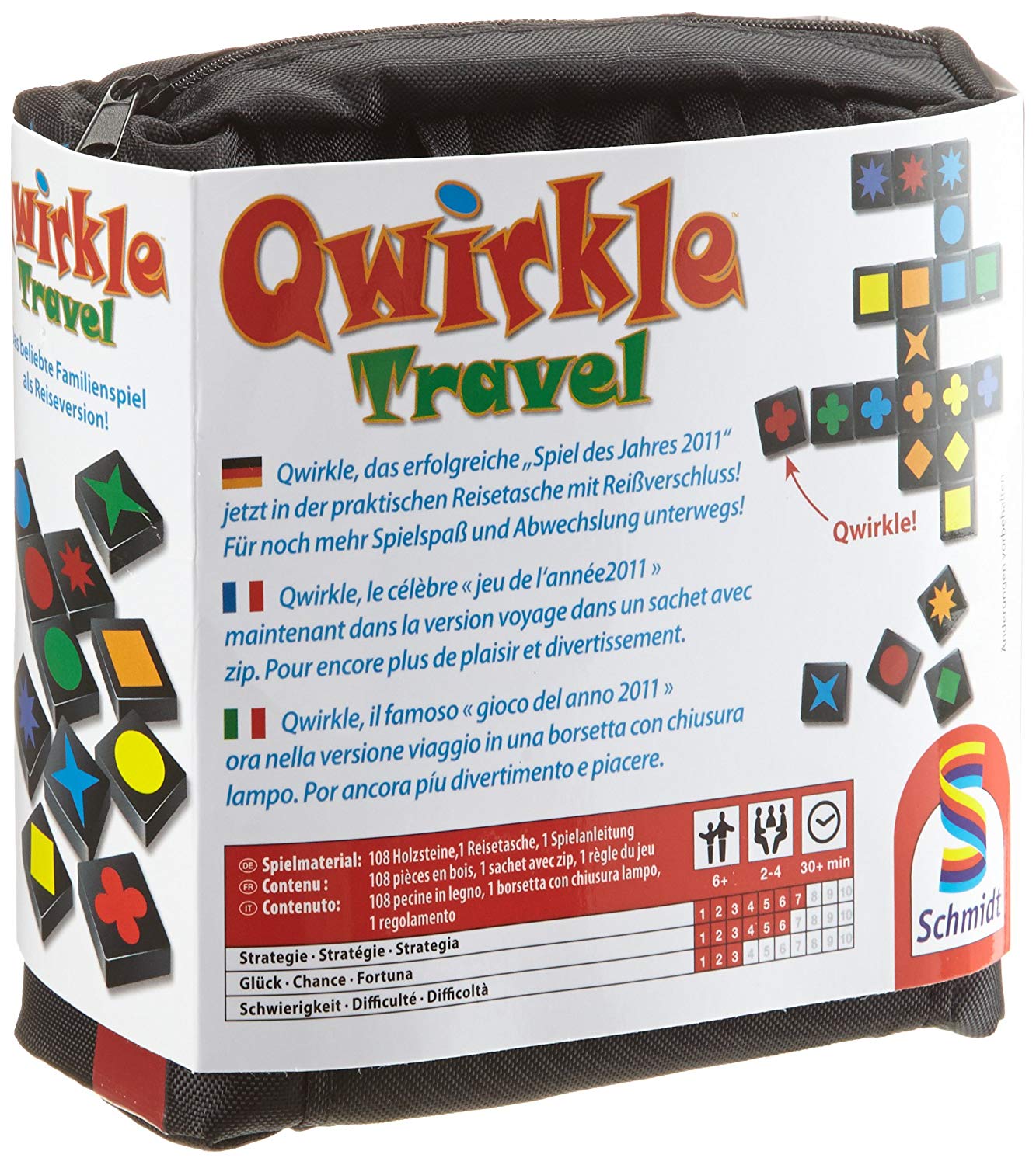 QWIRKLE TRAVEL SPIEL – SCHMIDT (German Version) – TopToy