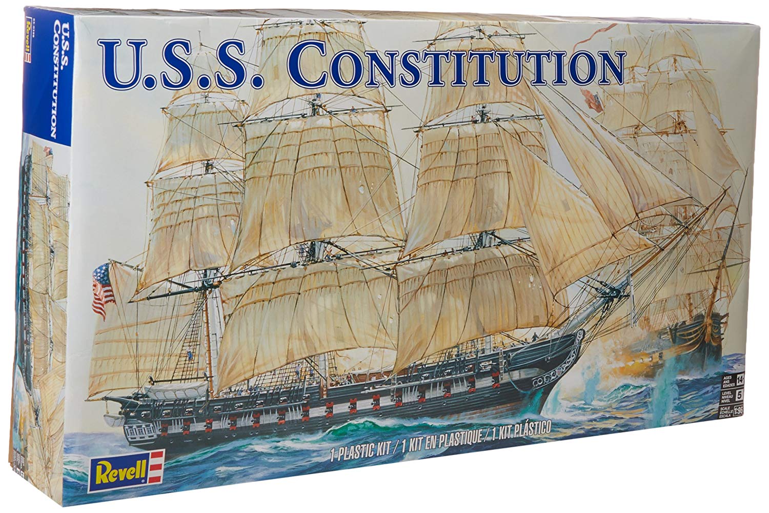 Revell Monogram 1:96 Scale USS Constitution LG Sailing Ship Model Kit ...