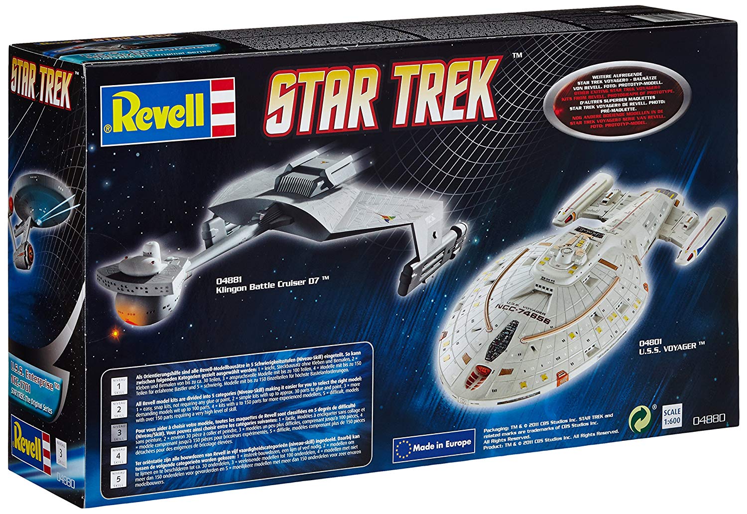 Revell 04880 48.1 cm U.S.S. Enterprise NCC-1701 Model Kit – TopToy