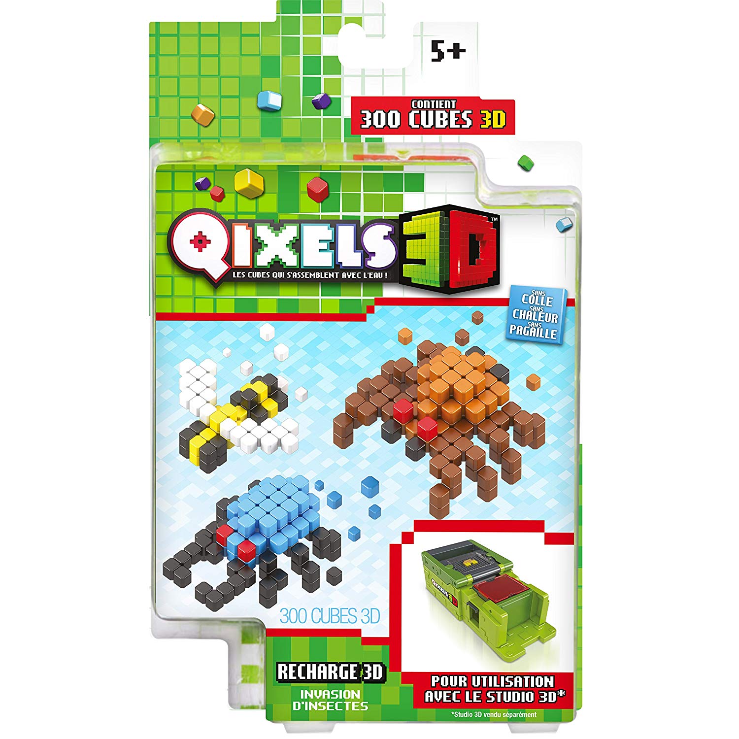 Kanaï Kids – KK87052 – Qixels 3D Invasion of Insects – Refill Pack – TopToy