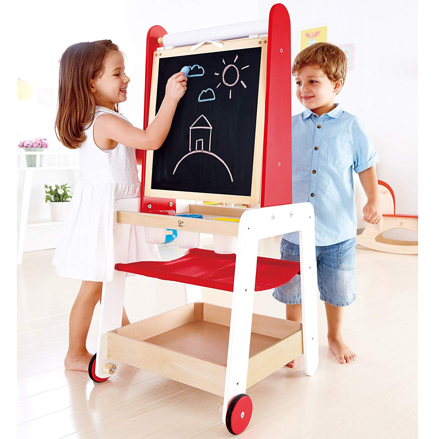 Hape HAP-E1055 Create and Display Easel, Multi-Colour – TopToy
