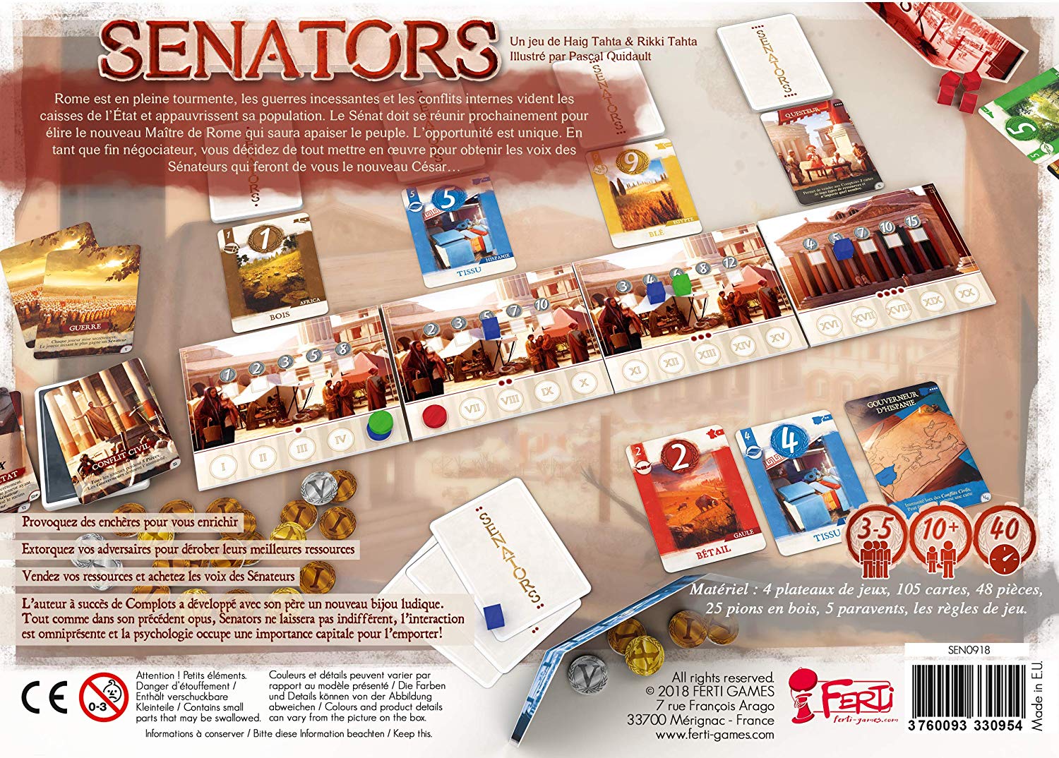 Ferti Games Strategy, Senators, White – TopToy